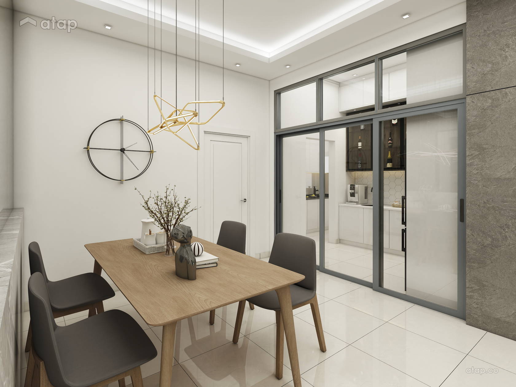 Contemporary Modern Dining Room condominium design ideas & photos ...