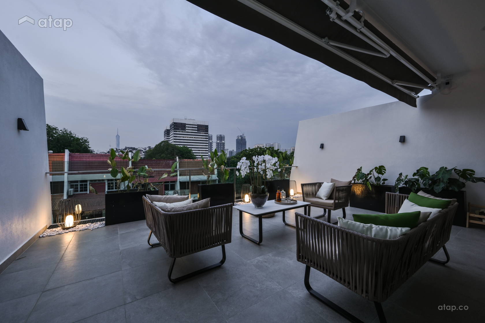 Contemporary Scandinavian Balcony terrace design ideas & photos ...