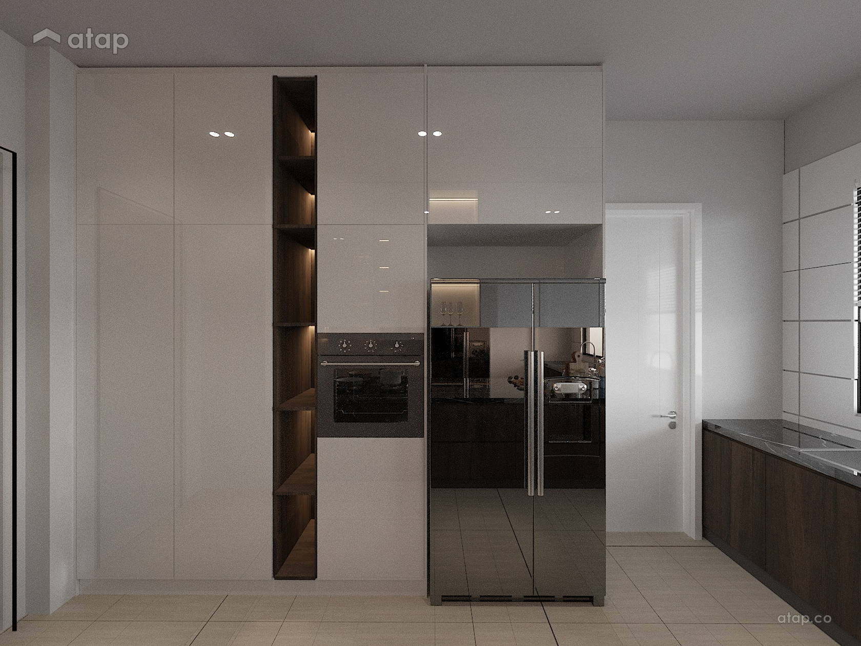 Contemporary Kitchen bungalow design ideas & photos Malaysia | Atap.co