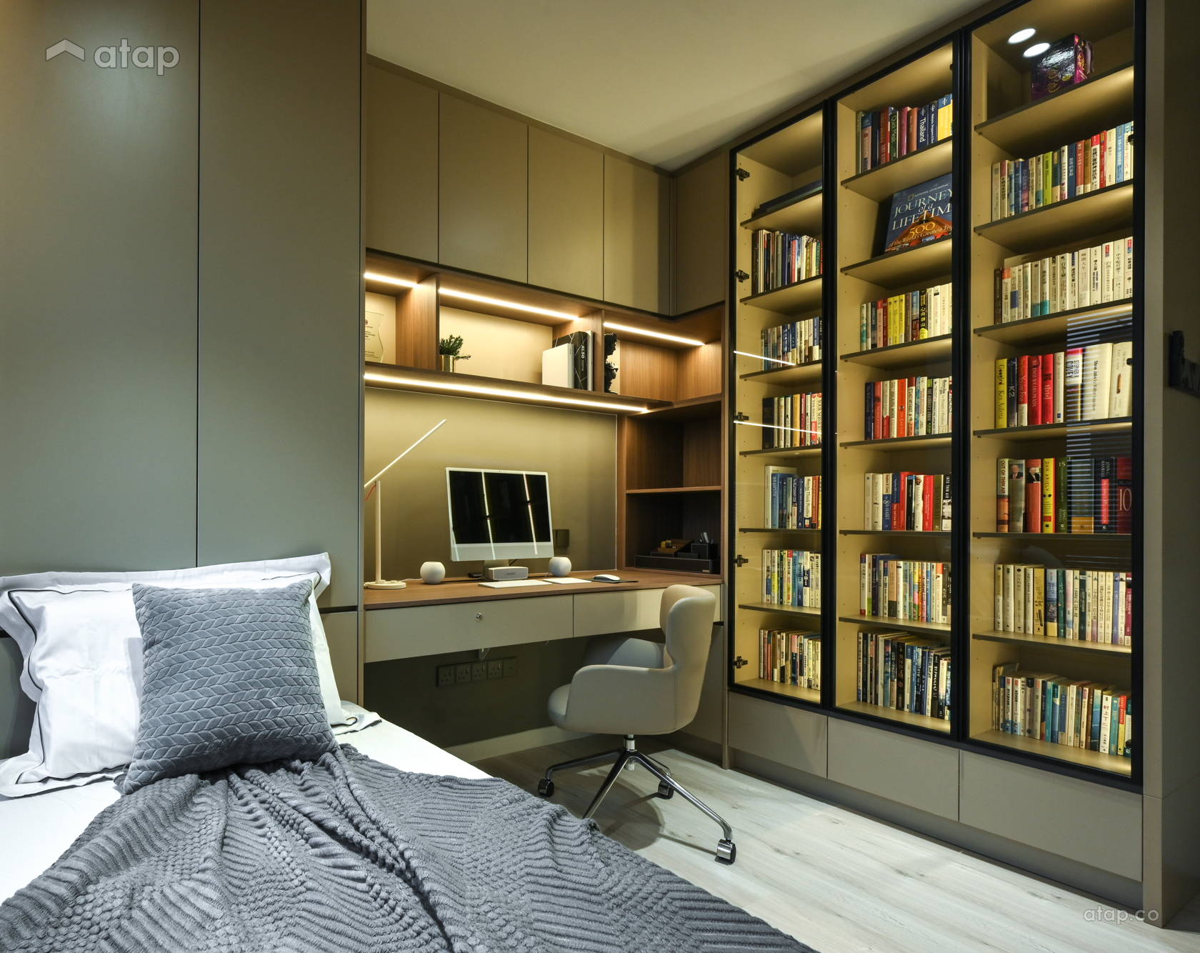 Contemporary Modern Study Room condominium design ideas & photos ...