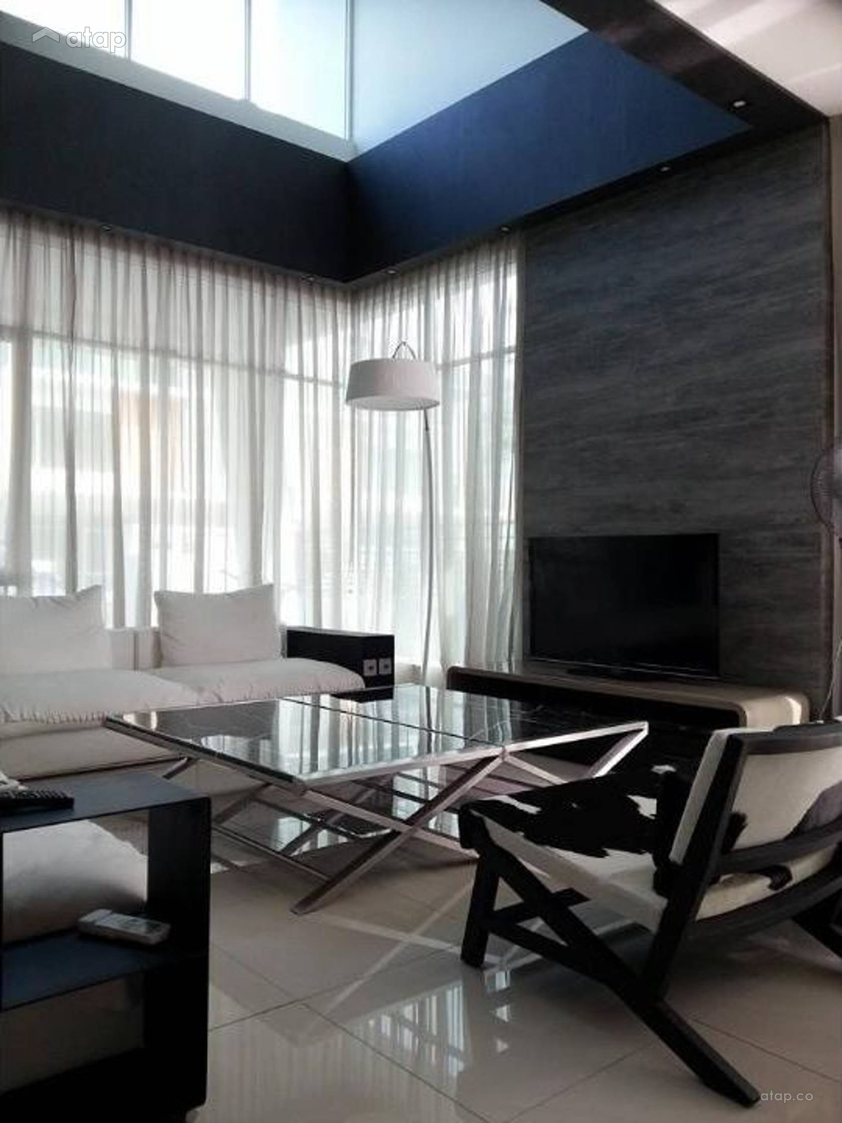 Contemporary Modern Living Room semi-detached design ideas & photos ...