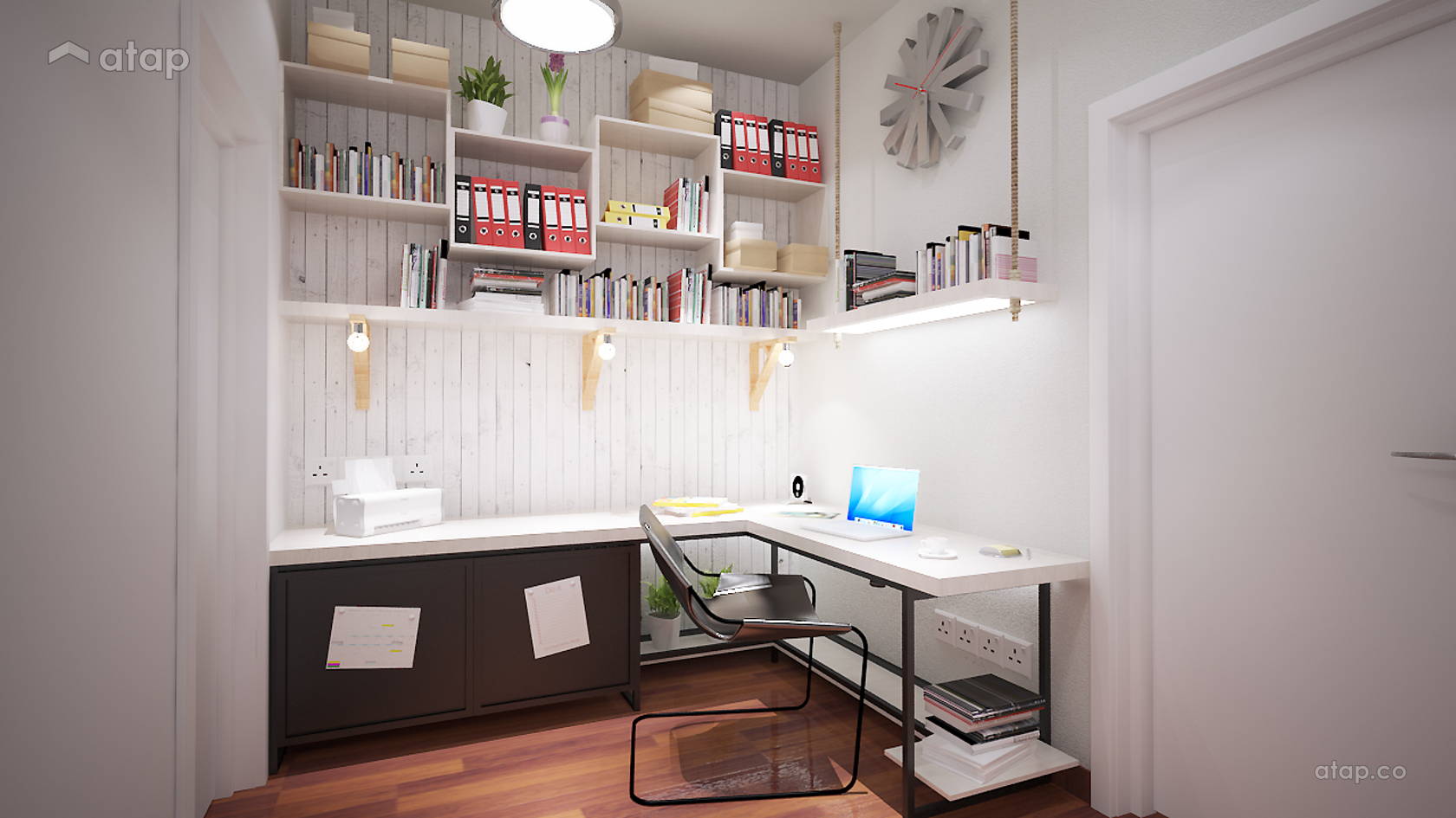 Contemporary Industrial Study Room terrace design ideas & photos ...