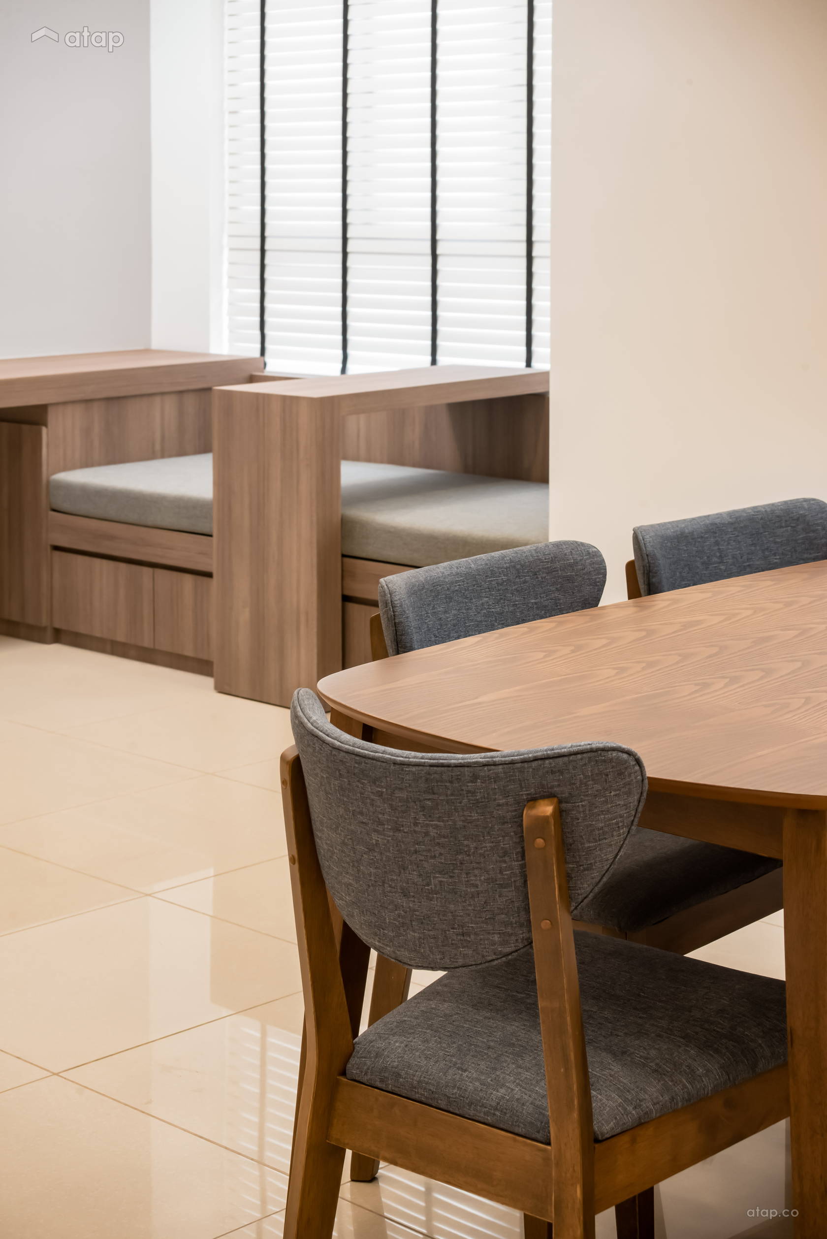 Contemporary Modern Dining Room Study Room apartment design ideas ...