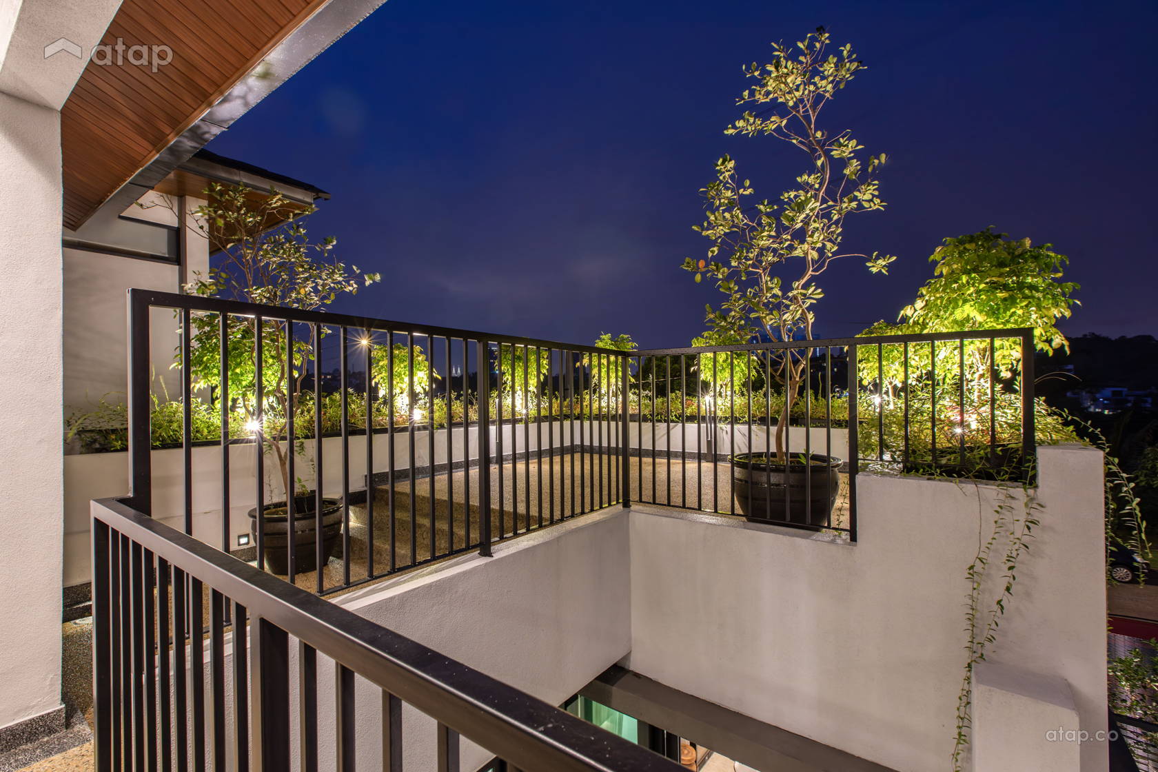 Modern Zen Exterior terrace design ideas & photos Malaysia | Atap.co