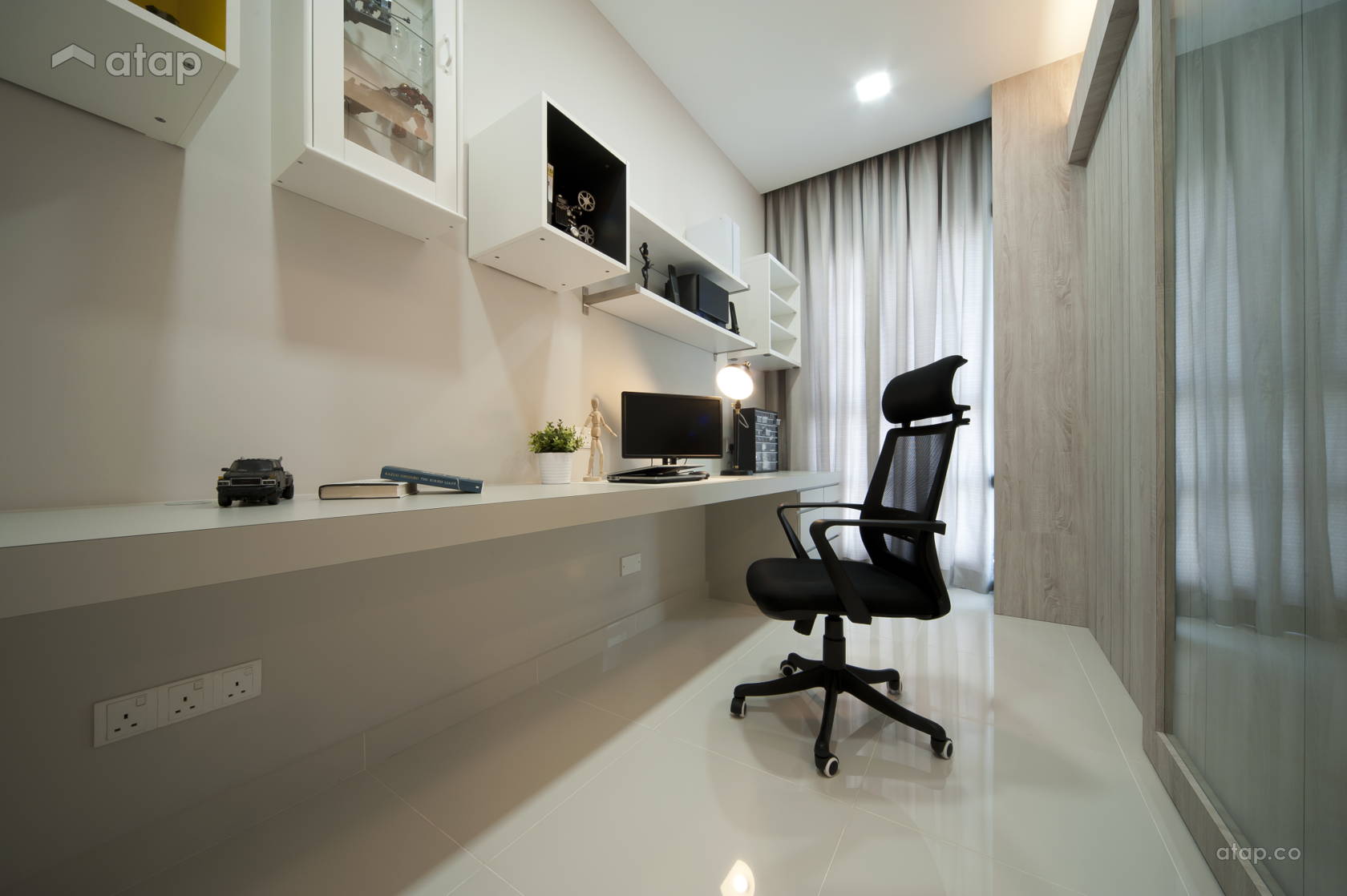 Contemporary Modern Study Room condominium design ideas & photos ...