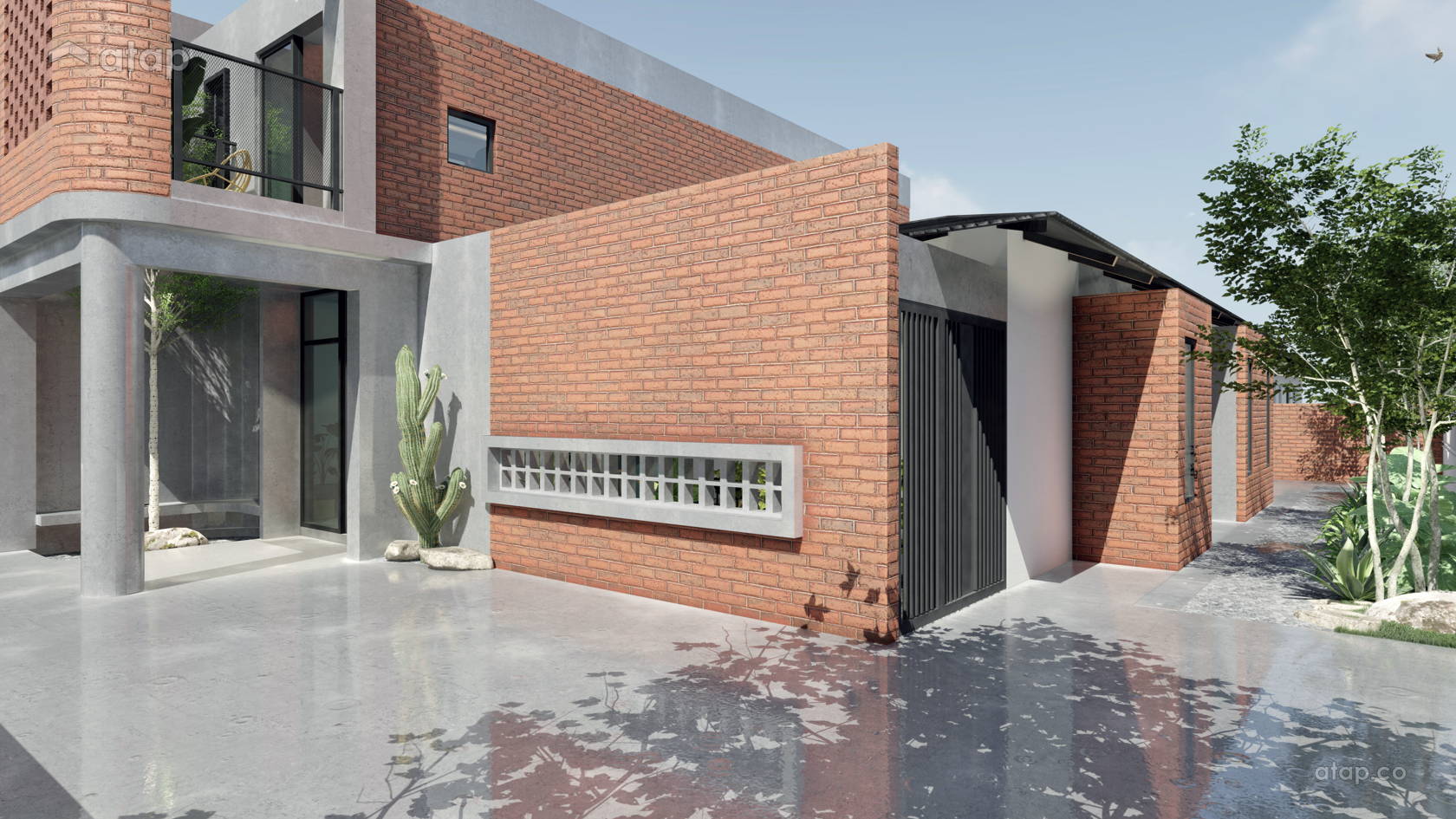 Industrial Exterior semi-detached design ideas & photos Malaysia | Atap.co