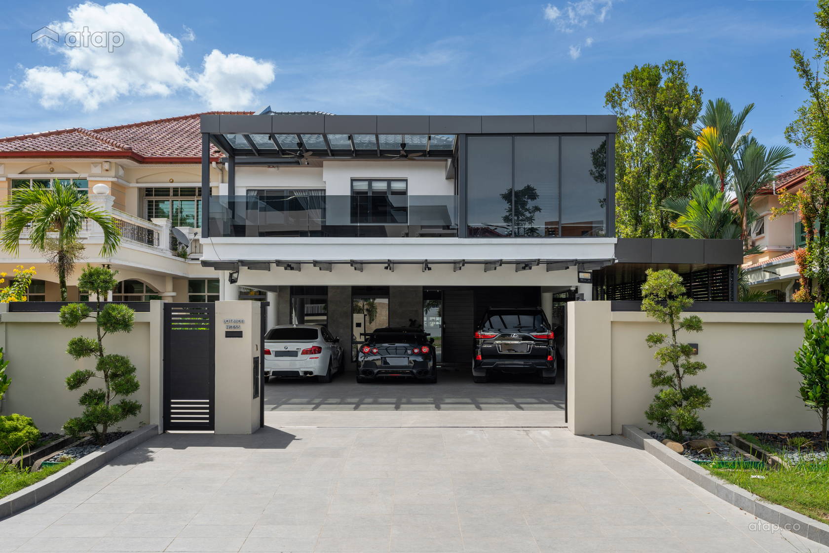 Minimalistic Modern Exterior semi-detached design ideas & photos ...