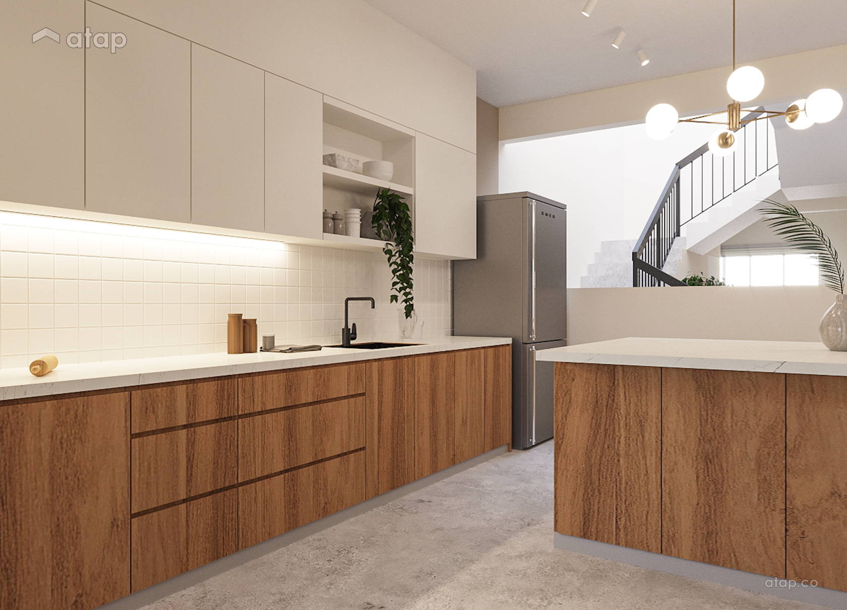 Asian Modern Dining Room terrace design ideas & photos Malaysia | Atap.co