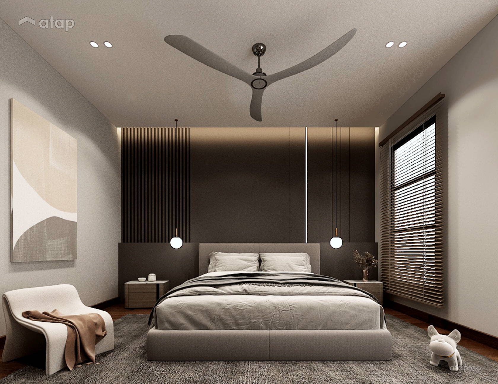 Contemporary Bedroom semi-detached design ideas & photos Malaysia | Atap.co