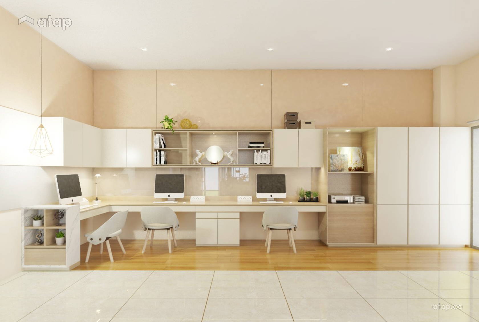 Contemporary Study Room semi-detached design ideas & photos Malaysia ...