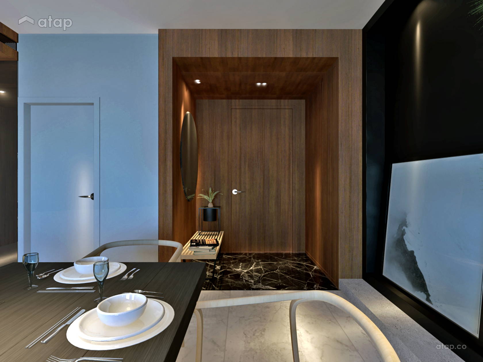 Contemporary Modern Foyer condominium design ideas & photos Malaysia ...