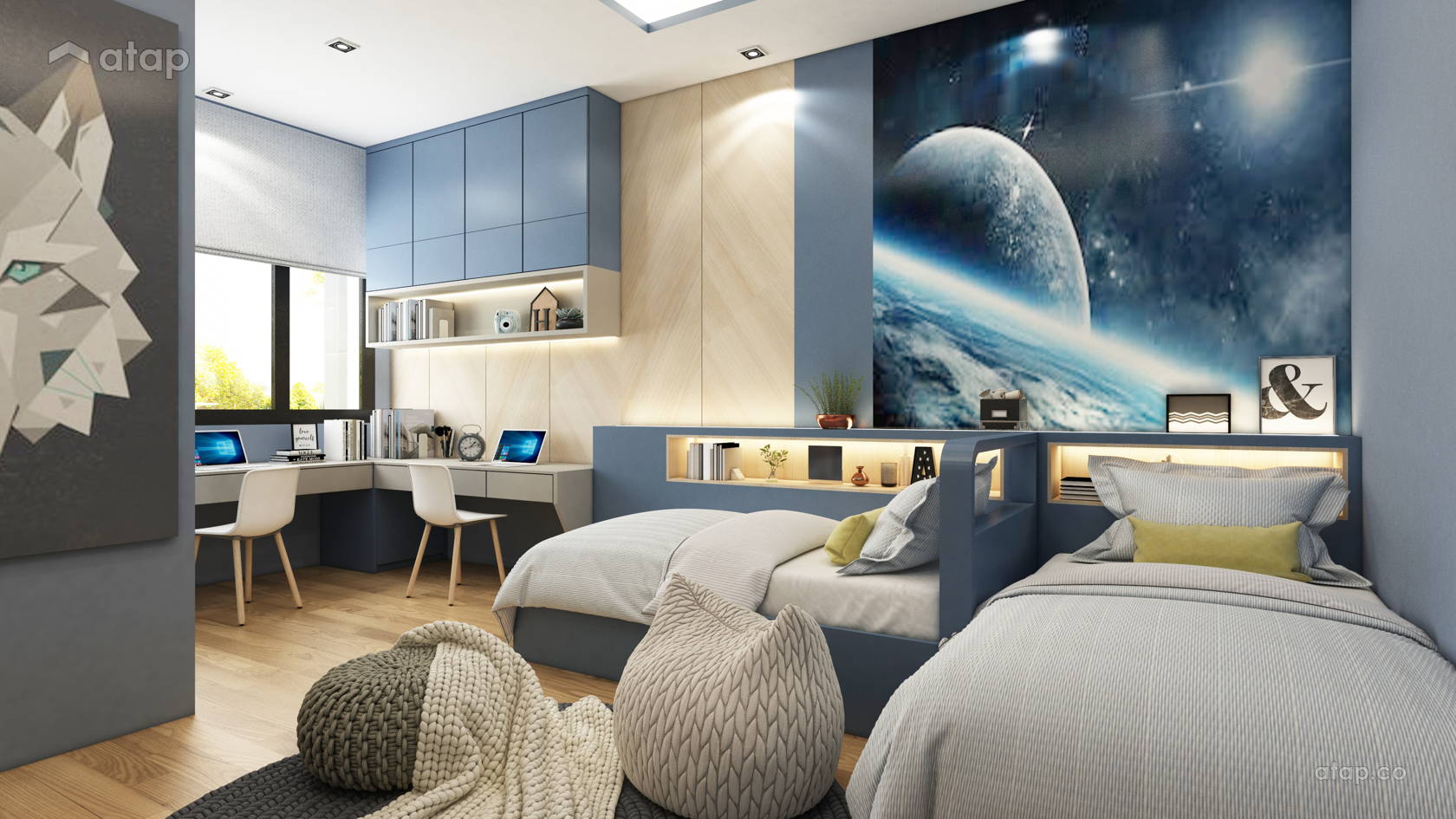 Modern Bedroom semi-detached design ideas & photos Malaysia | Atap.co