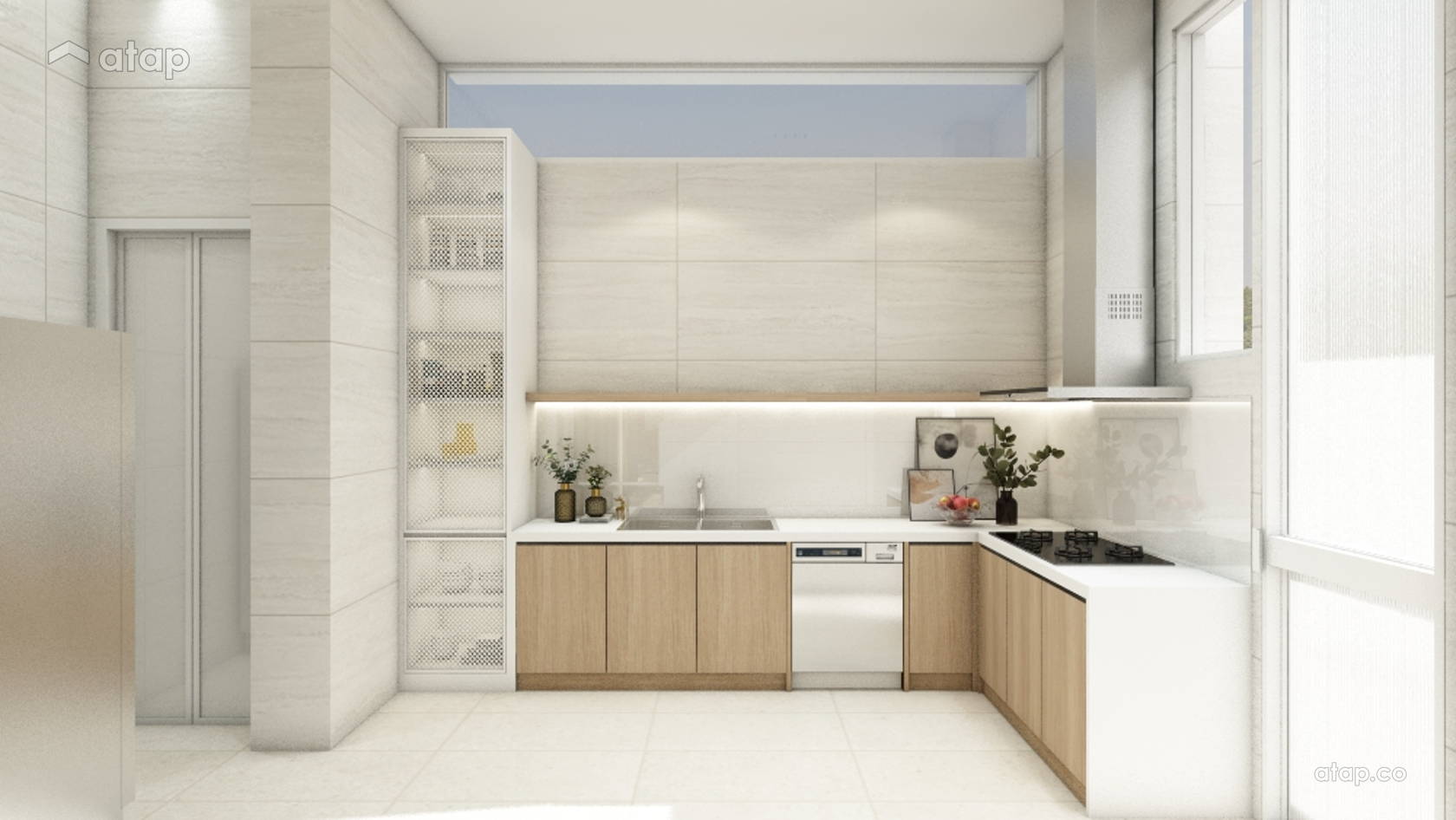 Minimalistic Kitchen semi-detached design ideas & photos Malaysia | Atap.co