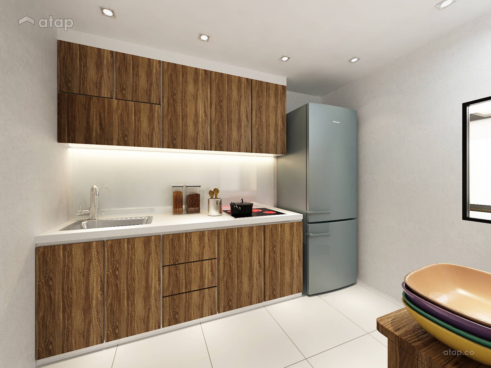 Minimalistic Zen Kitchen condominium design ideas & photos Malaysia ...