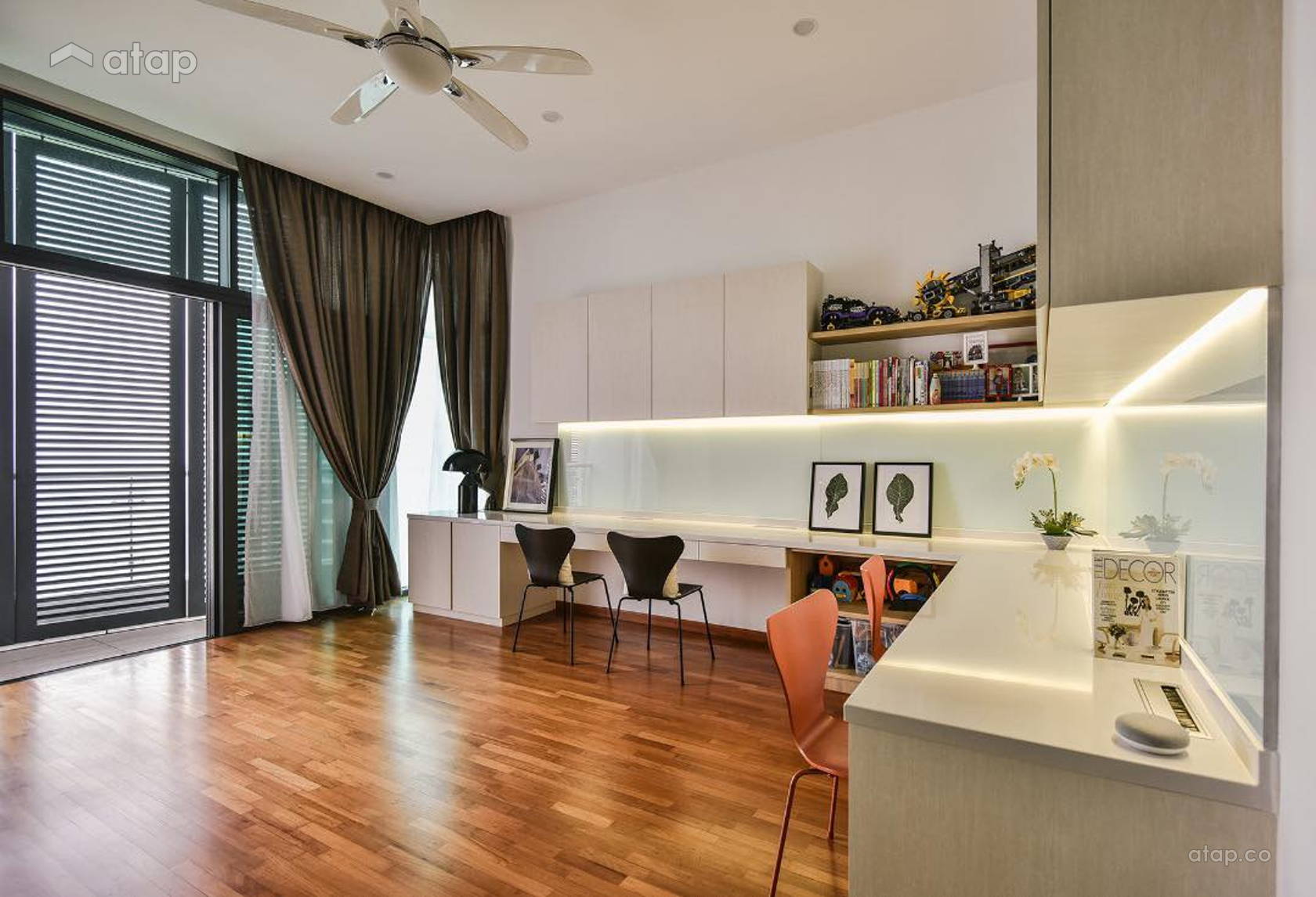 Modern Study Room condominium design ideas & photos Malaysia | Atap.co