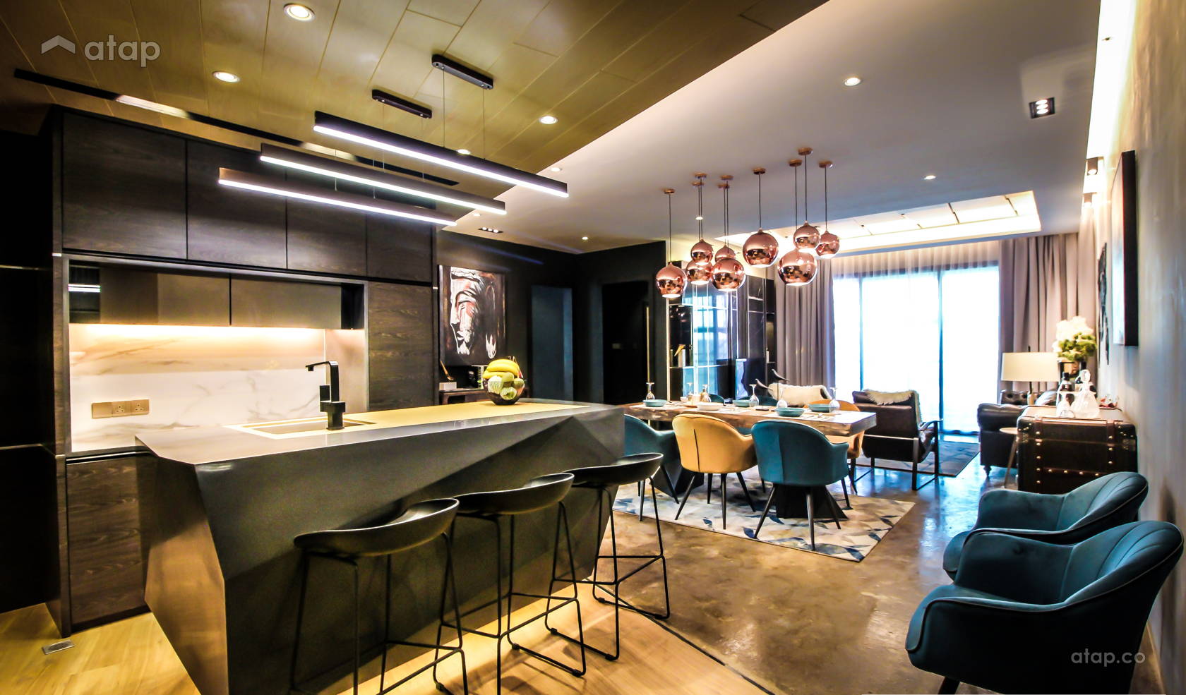 Minimalistic Modern Kitchen apartment design ideas & photos Malaysia ...