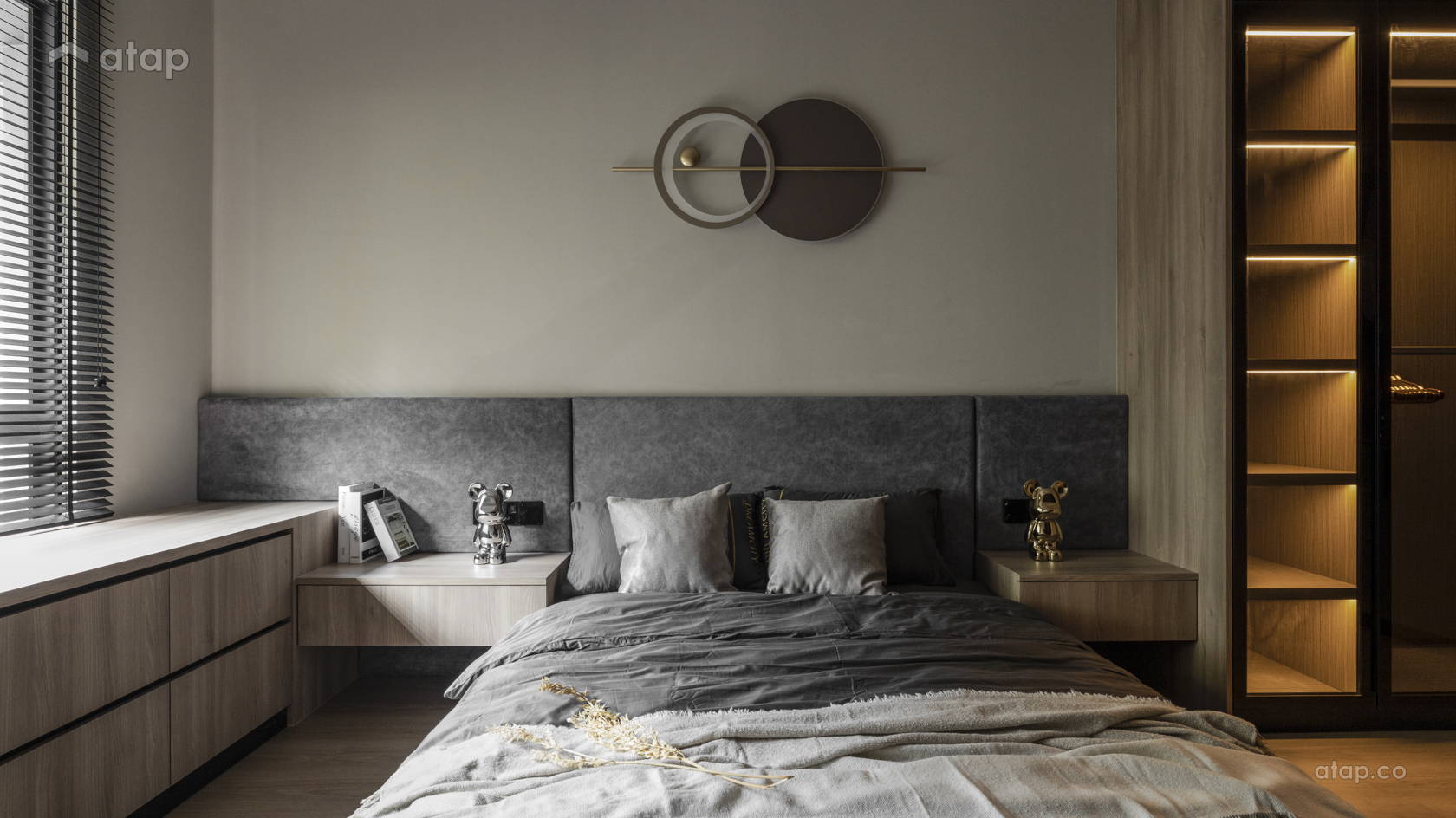 Contemporary Bedroom condominium design ideas & photos Malaysia | Atap.co