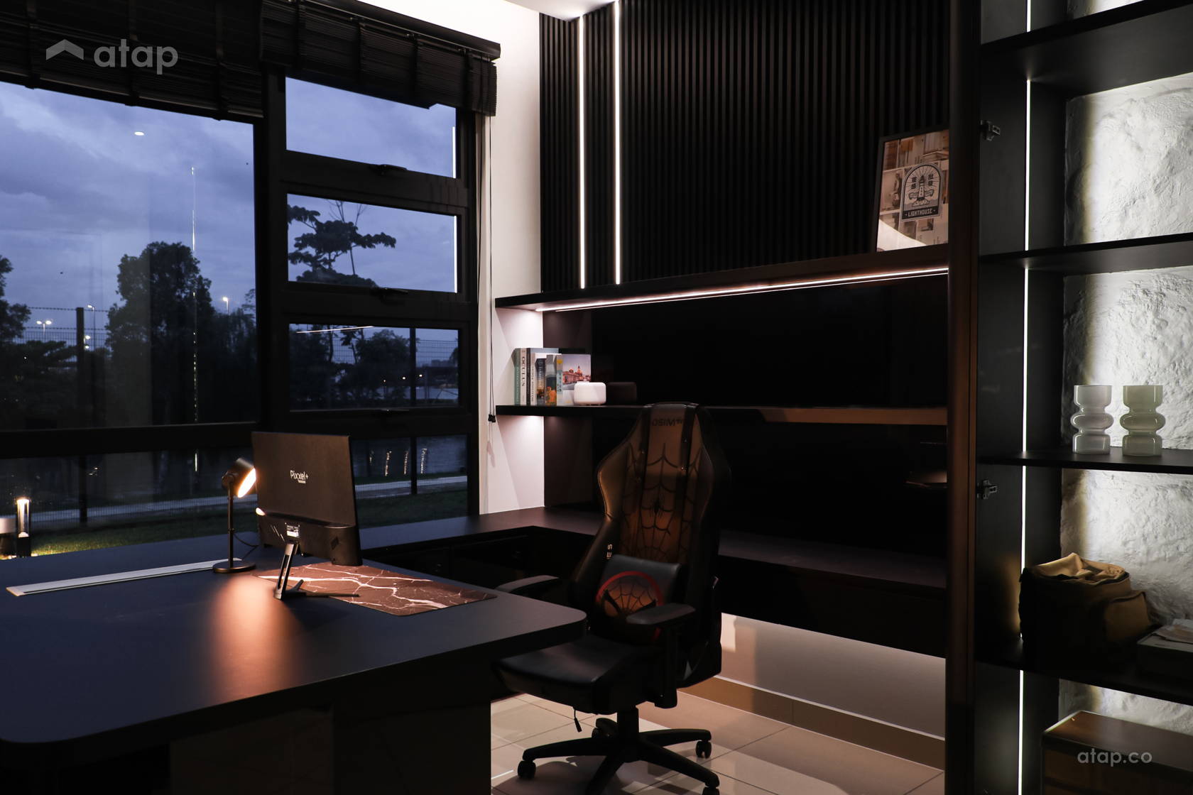 Modern Study Room terrace design ideas & photos Malaysia | Atap.co