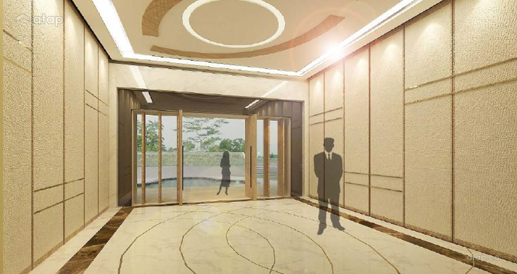 Classic Contemporary Exterior Foyer bungalow design ideas & photos ...