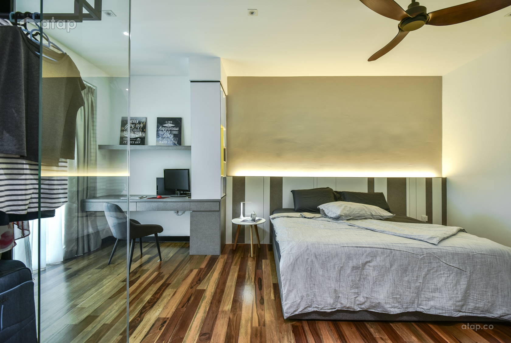 Modern Zen Bedroom terrace design ideas & photos Malaysia | Atap.co