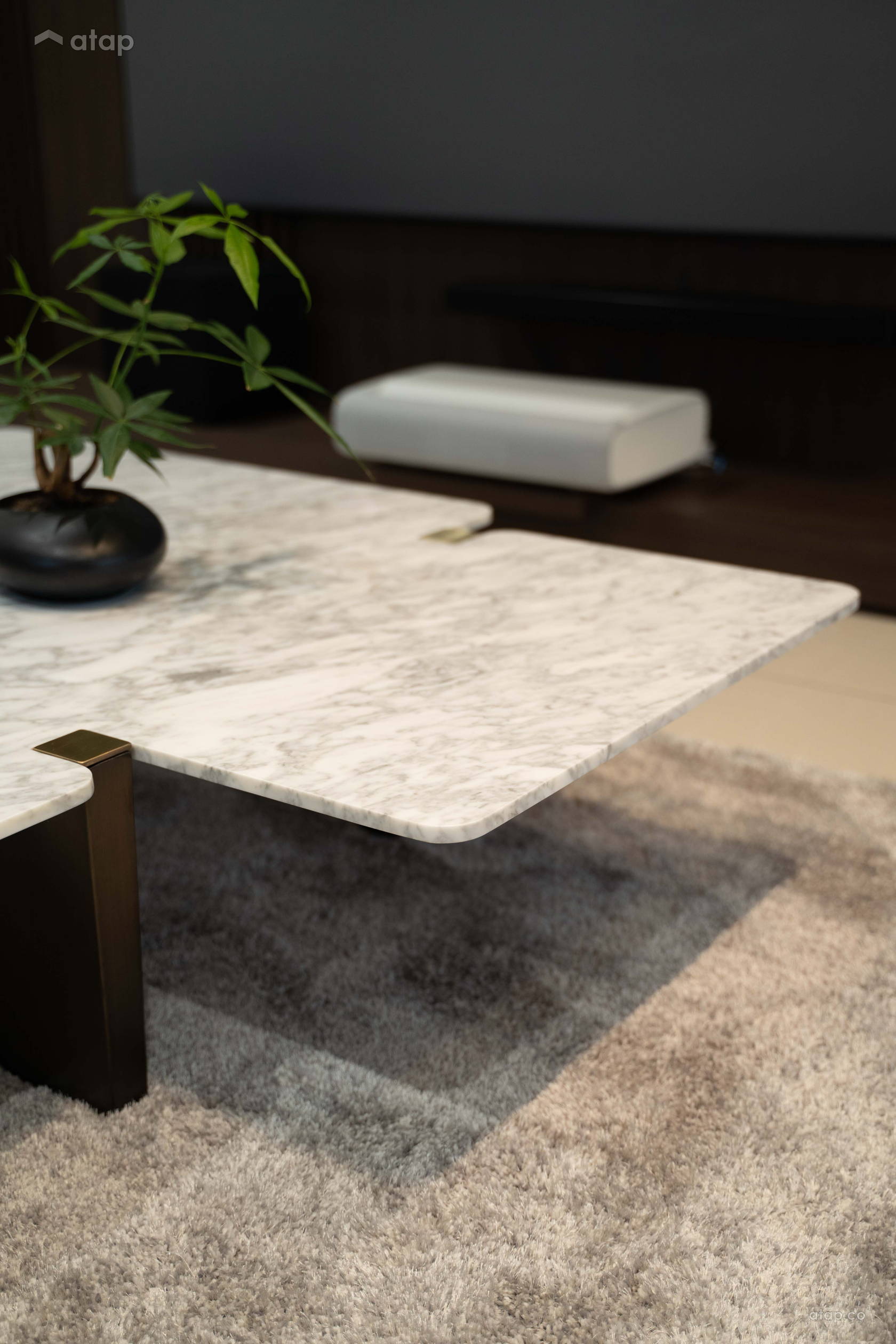 Contemporary Minimalistic Living Room semi-detached design ideas ...