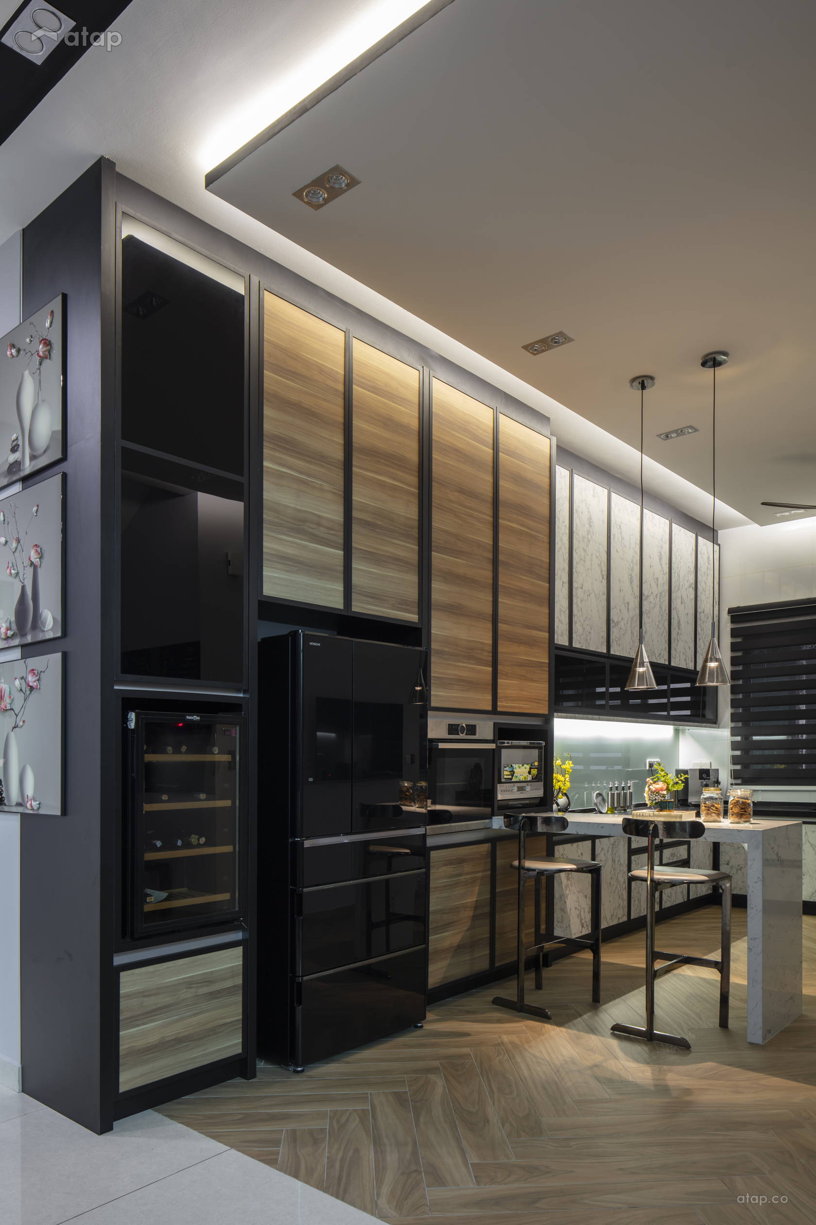 Asian Modern Kitchen bungalow design ideas & photos Malaysia | Atap.co