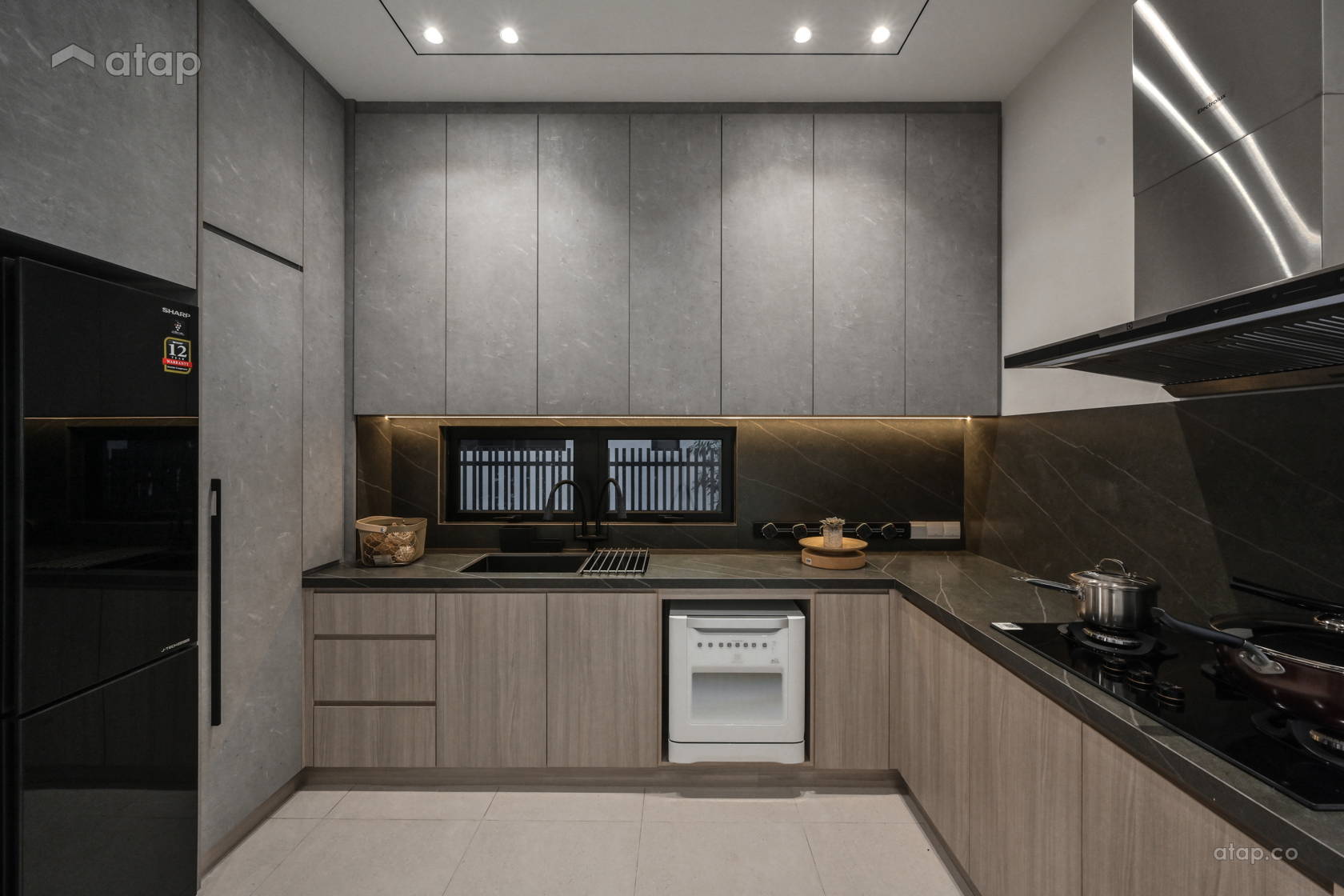 Contemporary Modern Kitchen semi-detached design ideas & photos ...