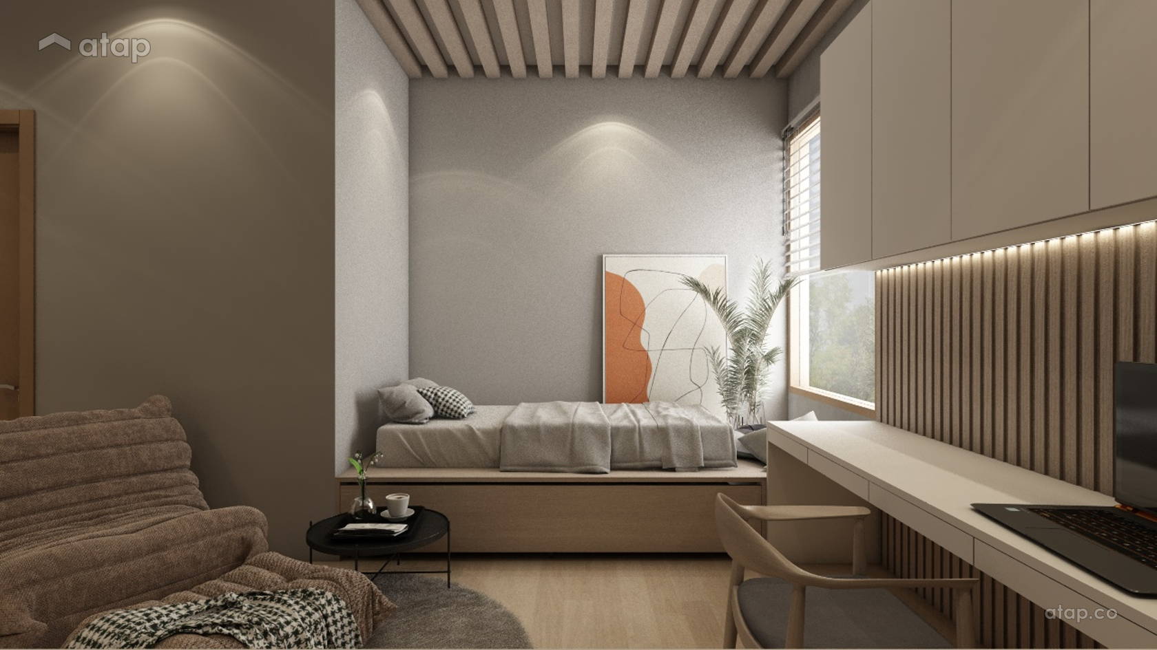 Modern Zen Study Room semi-detached design ideas & photos Malaysia ...