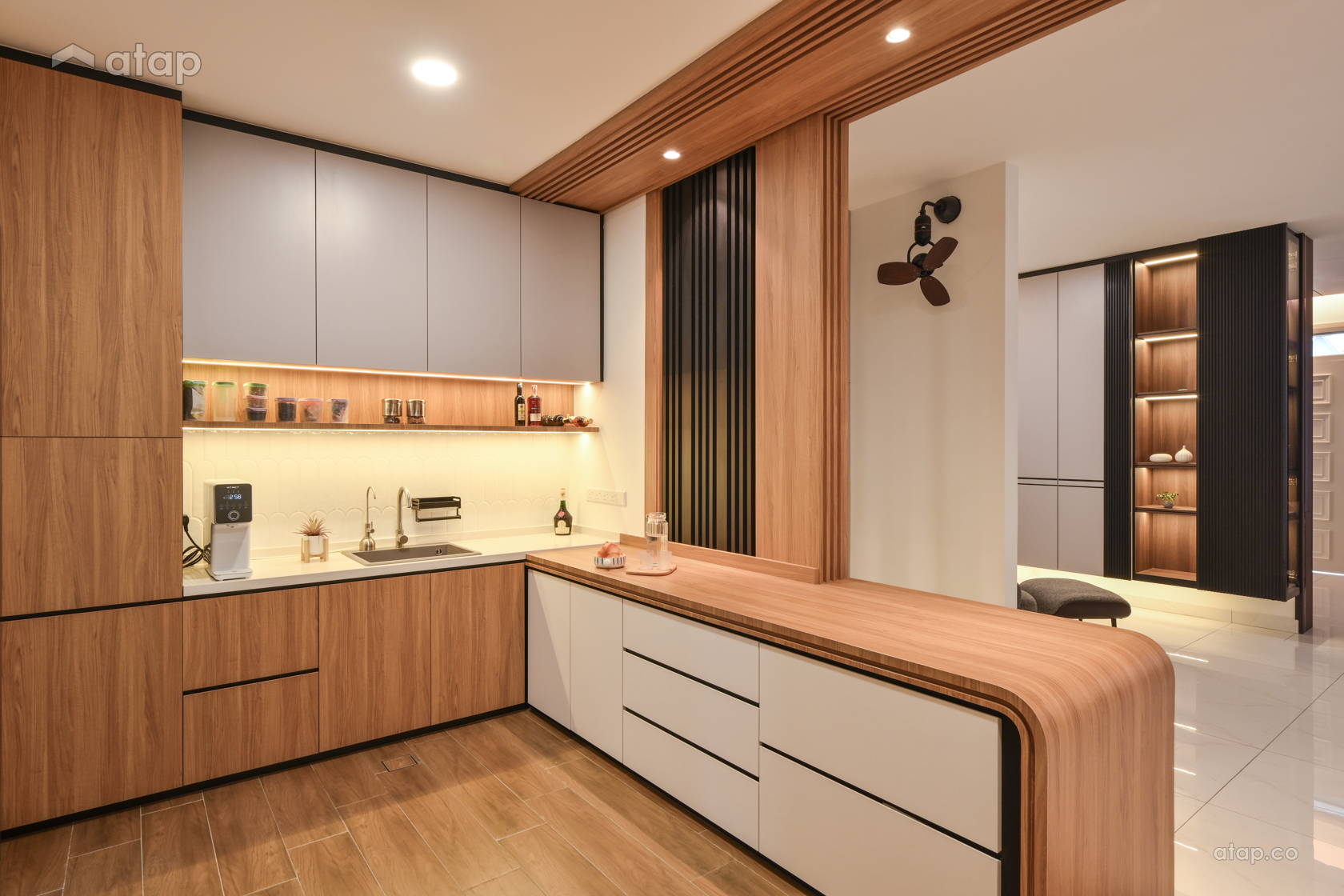 Contemporary Modern Kitchen semi-detached design ideas & photos ...