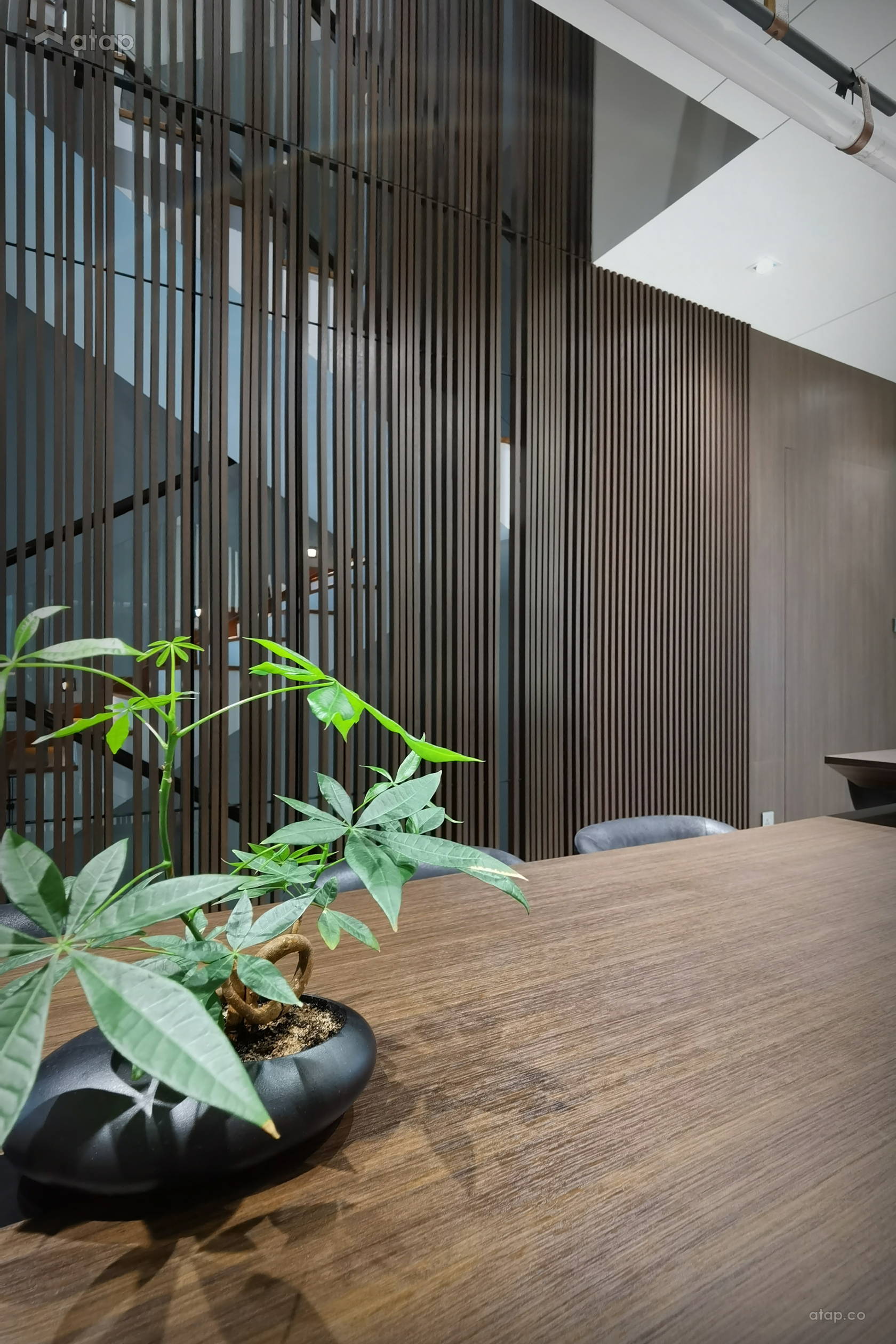 Contemporary Minimalistic Dining Room Kitchen semi-detached design ...