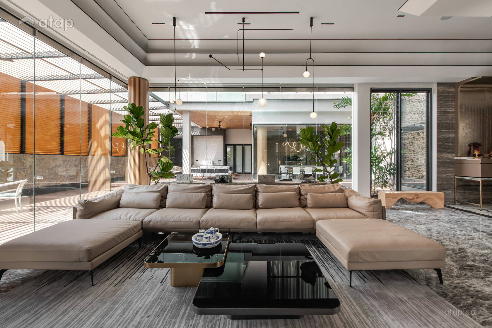 Foyer Living Room bungalow design ideas & photos Malaysia | Atap.co