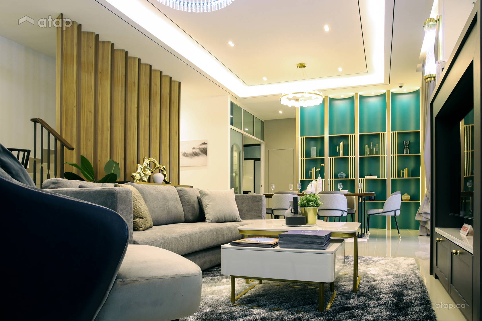 Classic Modern Living Room terrace design ideas & photos Malaysia | Atap.co