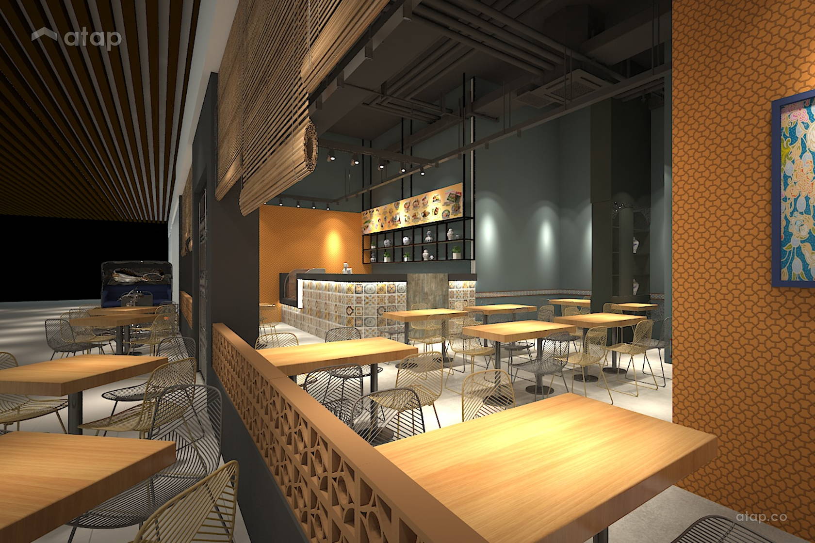 Asian Rustic Retail shopping mall design ideas & photos Malaysia | Atap.co