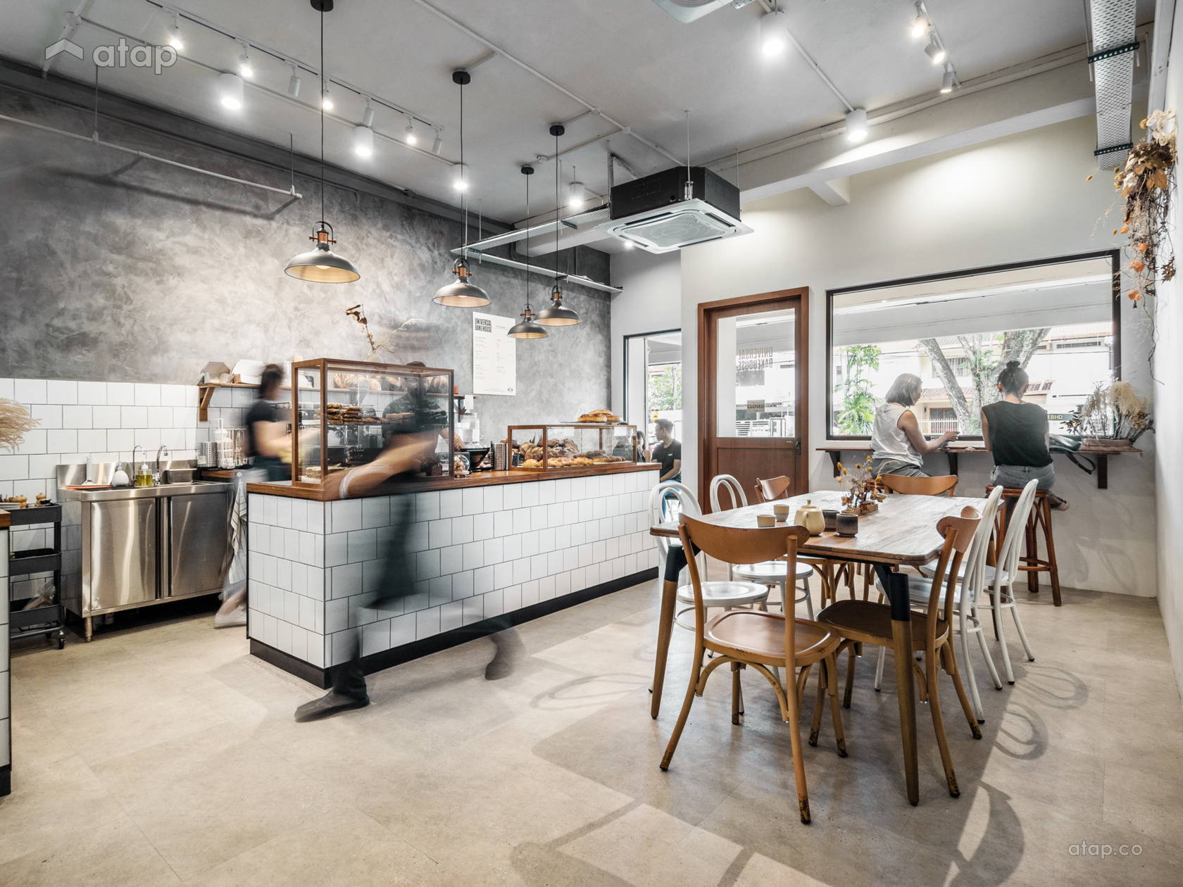 Rustic Vintage Dining Room F&B shophouse design ideas & photos Malaysia ...