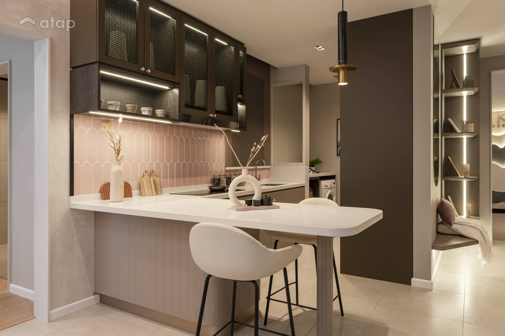 Classic Modern Foyer Kitchen condominium design ideas & photos Malaysia ...