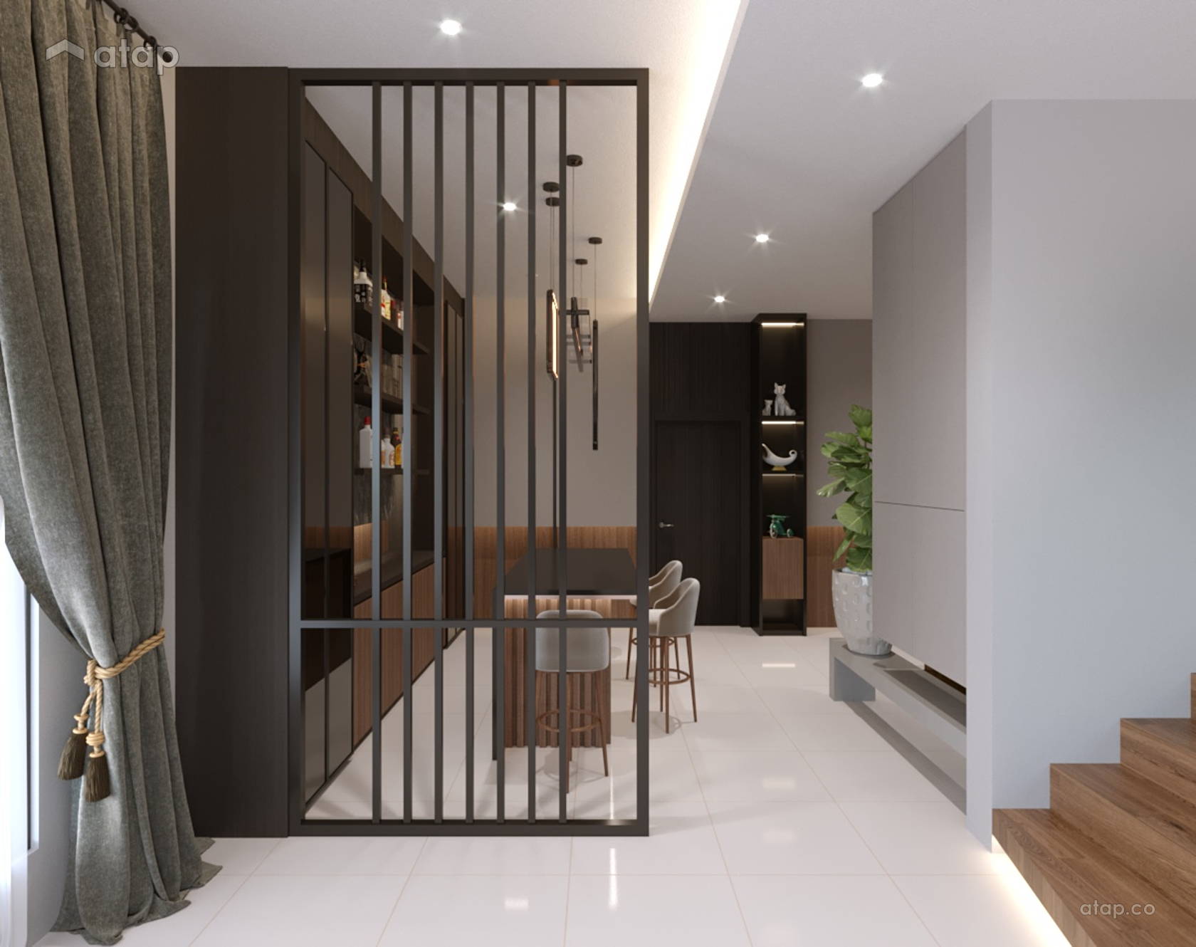 Contemporary semi-detached design ideas & photos Malaysia | Atap.co