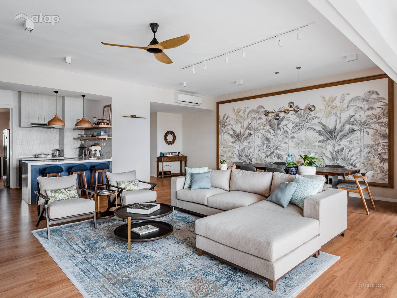 Contemporary Modern Kitchen Living Room condominium design ideas ...