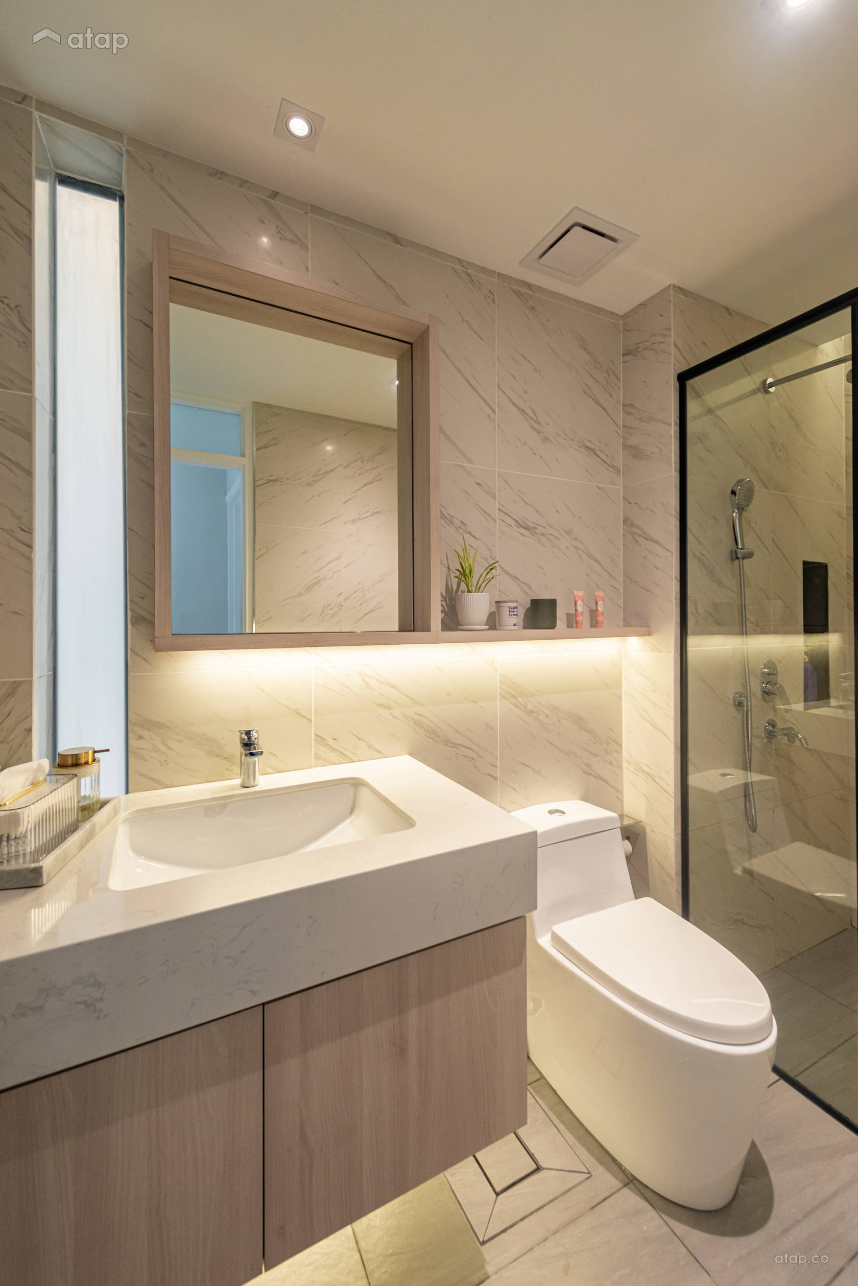 Contemporary Scandinavian Bathroom terrace design ideas & photos ...