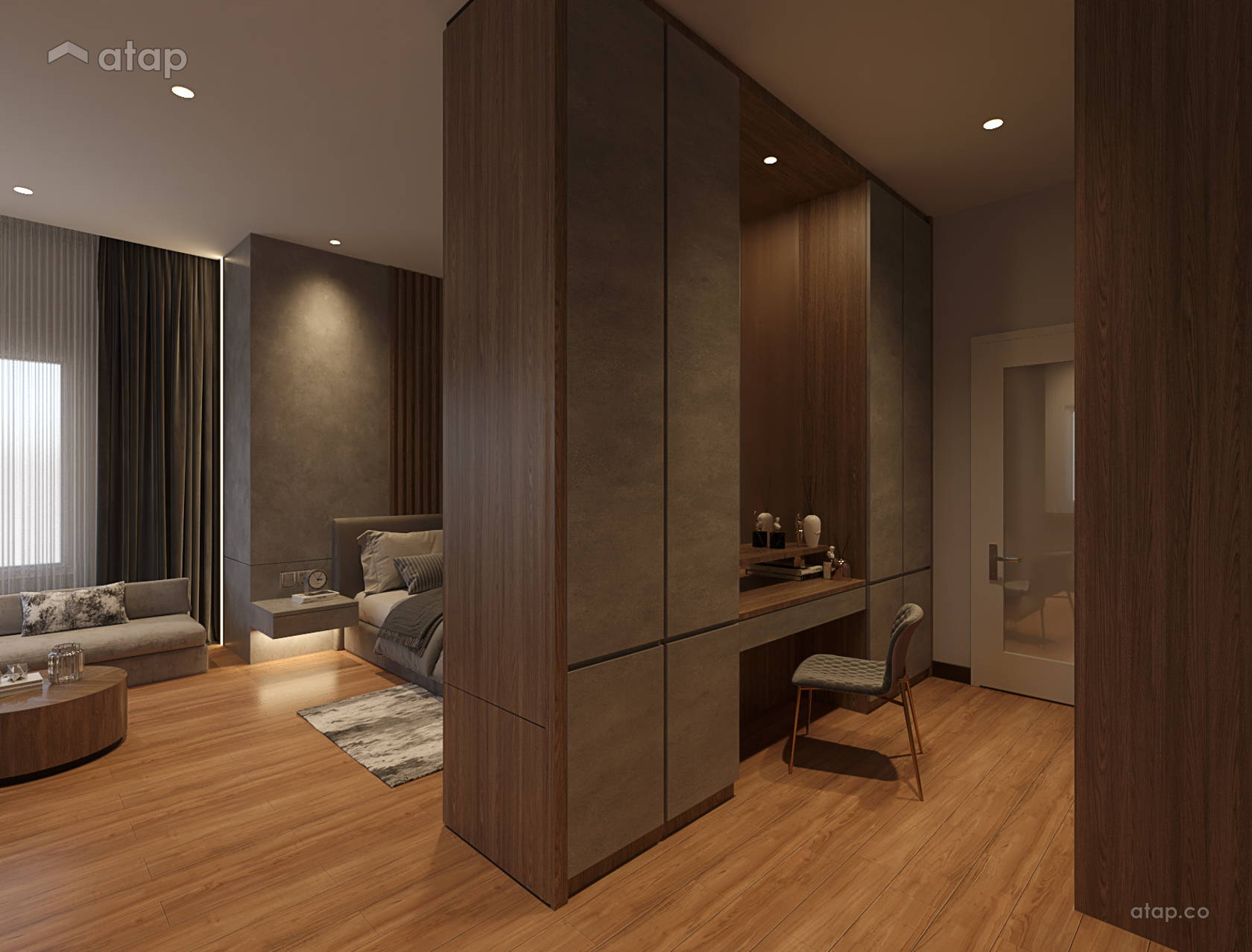 Contemporary Modern Bedroom semi-detached design ideas & photos ...