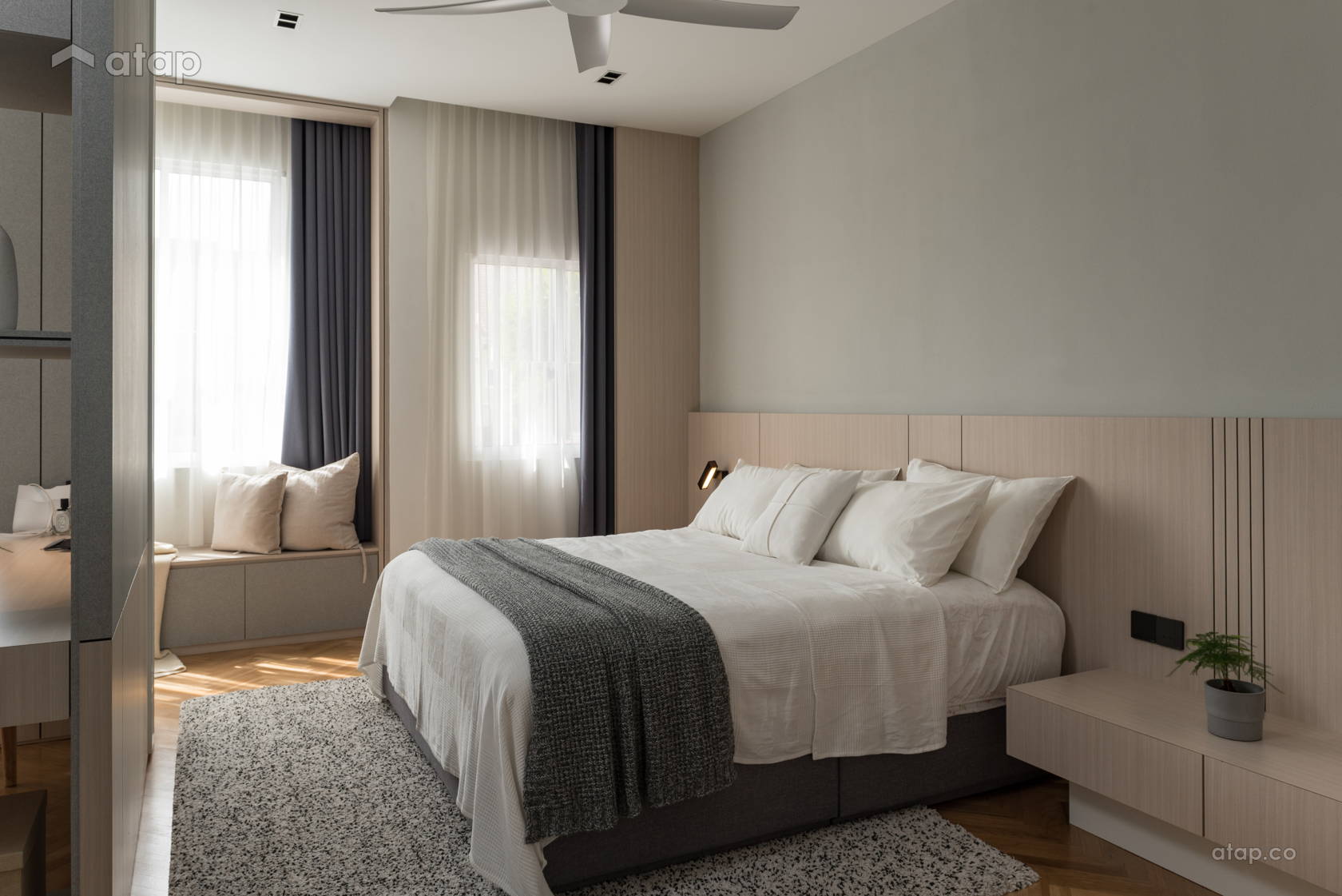 Minimalistic Zen Bedroom terrace design ideas & photos Malaysia | Atap.co