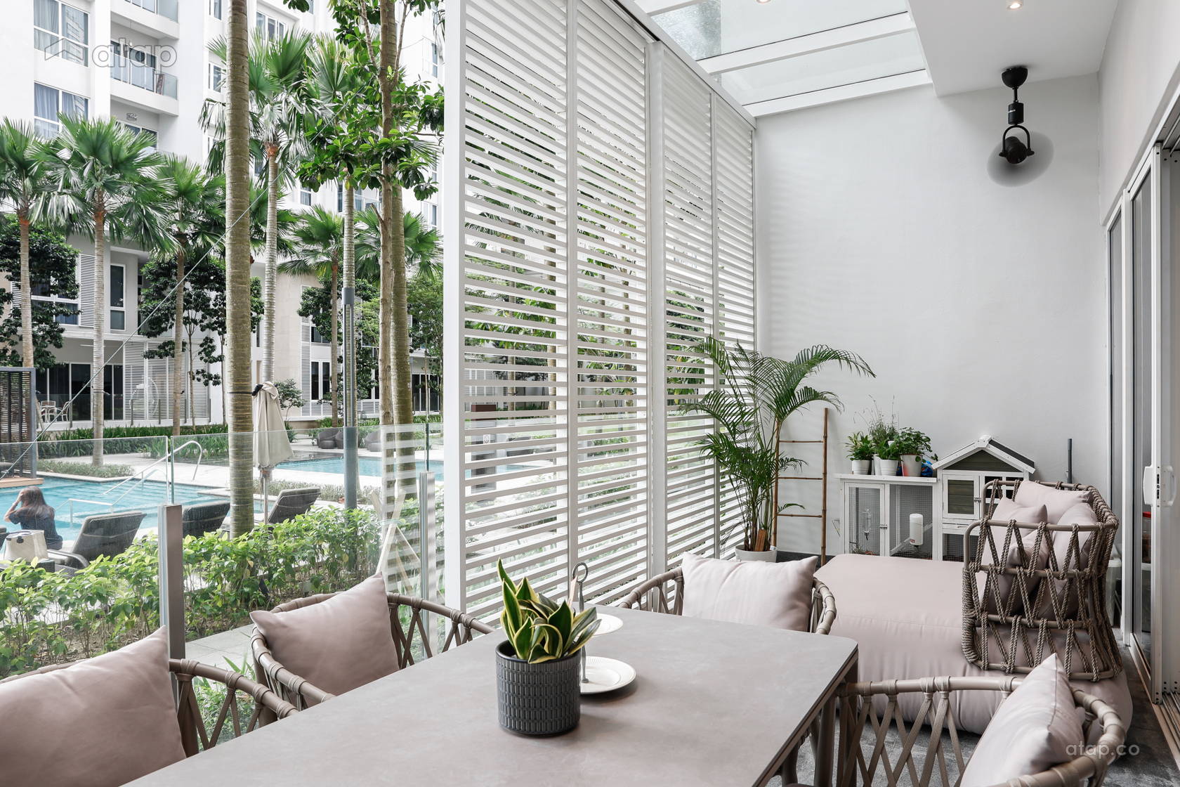 Contemporary Balcony condominium design ideas & photos Malaysia | Atap.co