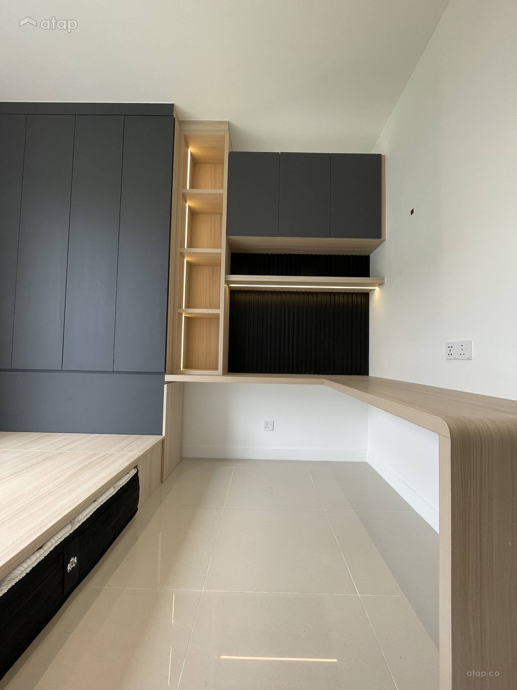 Minimalistic Zen Study Room apartment design ideas & photos Malaysia | Atap.co