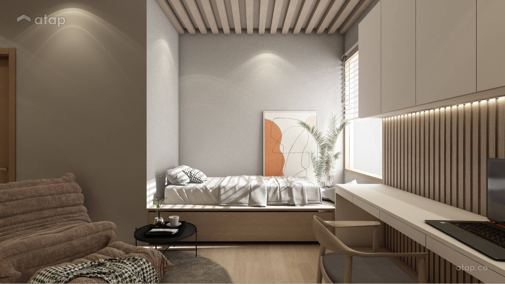 Modern Zen Study Room semi-detached design ideas & photos Malaysia ...