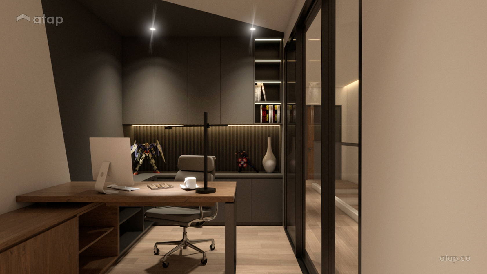 Contemporary Study Room terrace design ideas & photos Malaysia | Atap.co