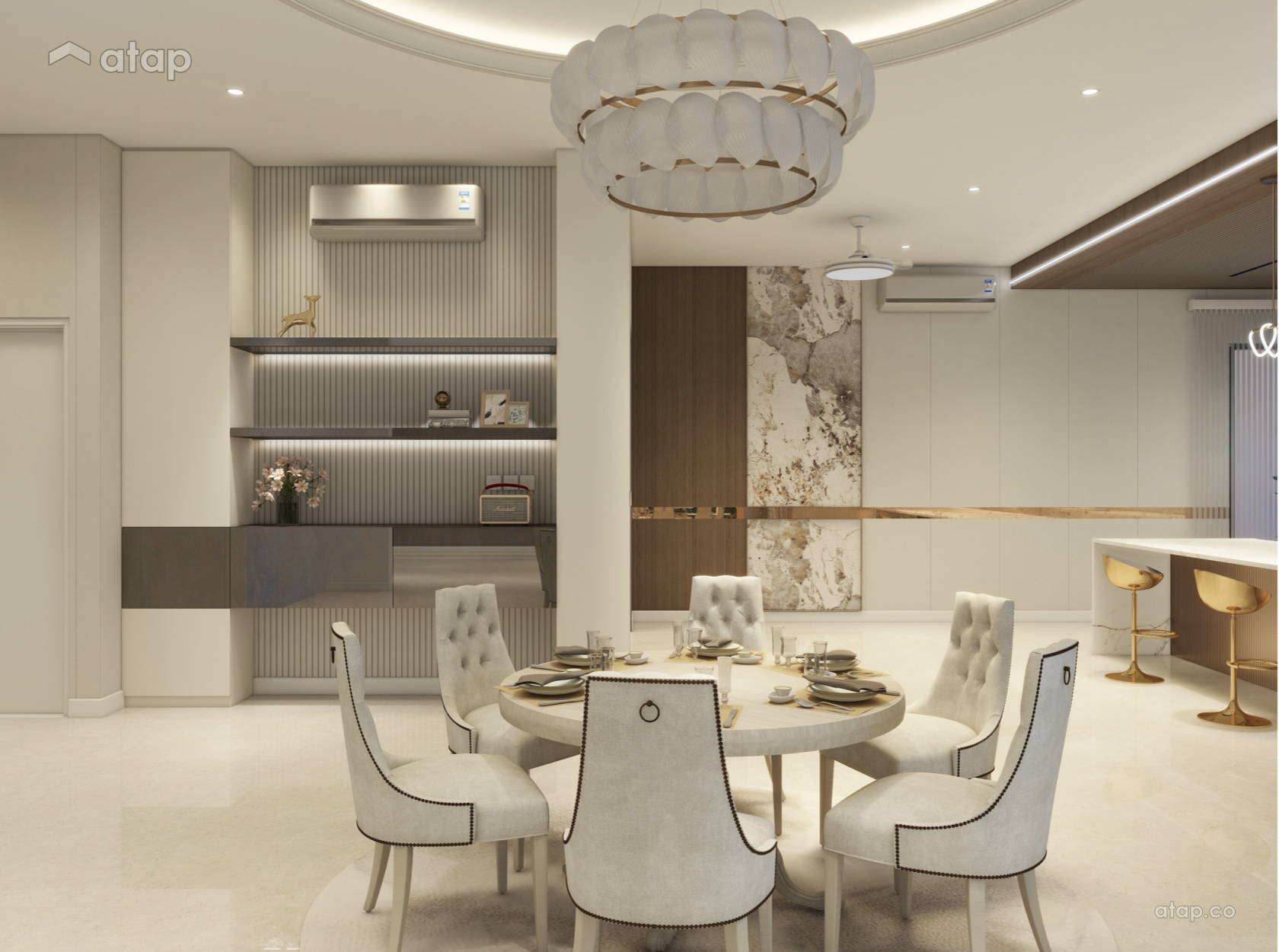 Contemporary Dining Room bungalow design ideas & photos Malaysia | Atap.co