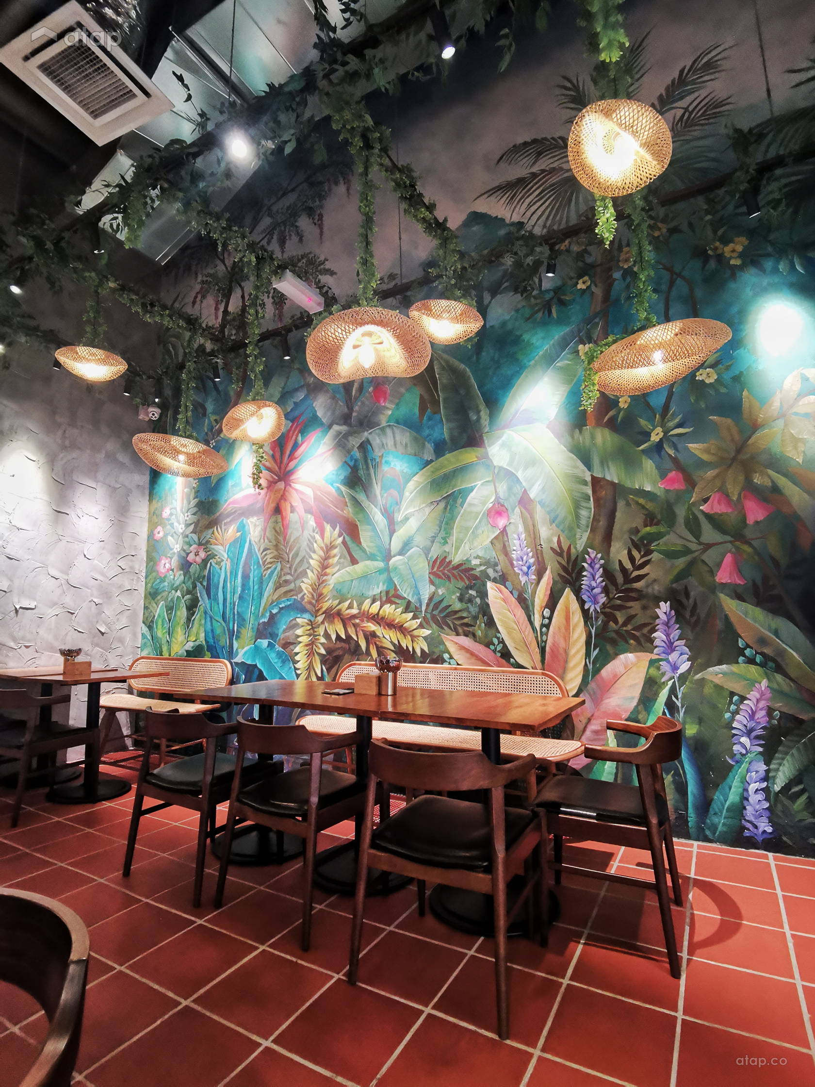 Asian Modern Dining Room F&B shopping mall design ideas & photos ...