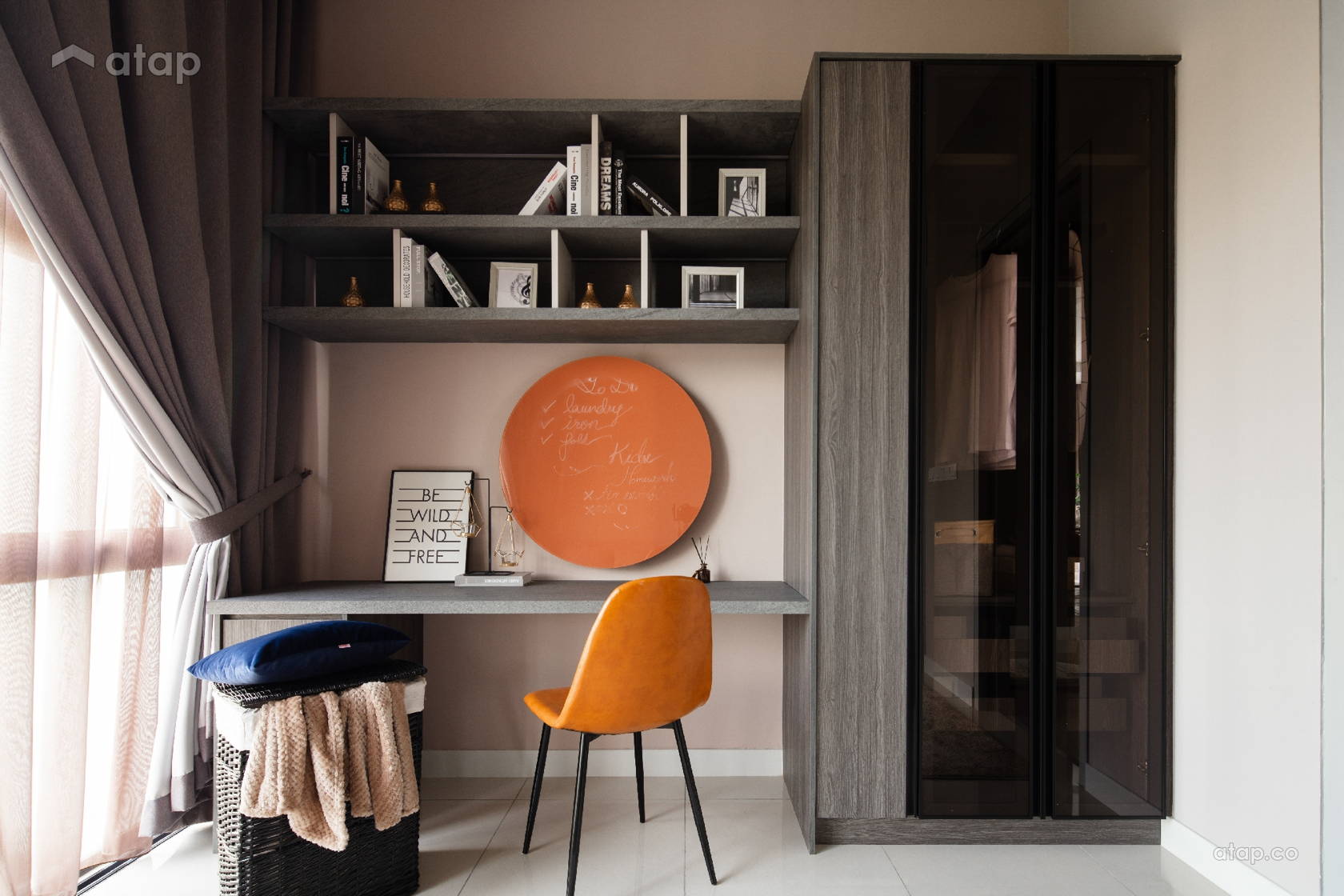 Classic Contemporary Bedroom Study Room terrace design ideas & photos ...