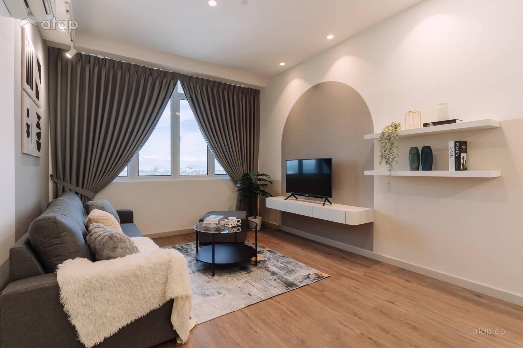 Minimalistic Scandinavian Living Room apartment design ideas & photos ...