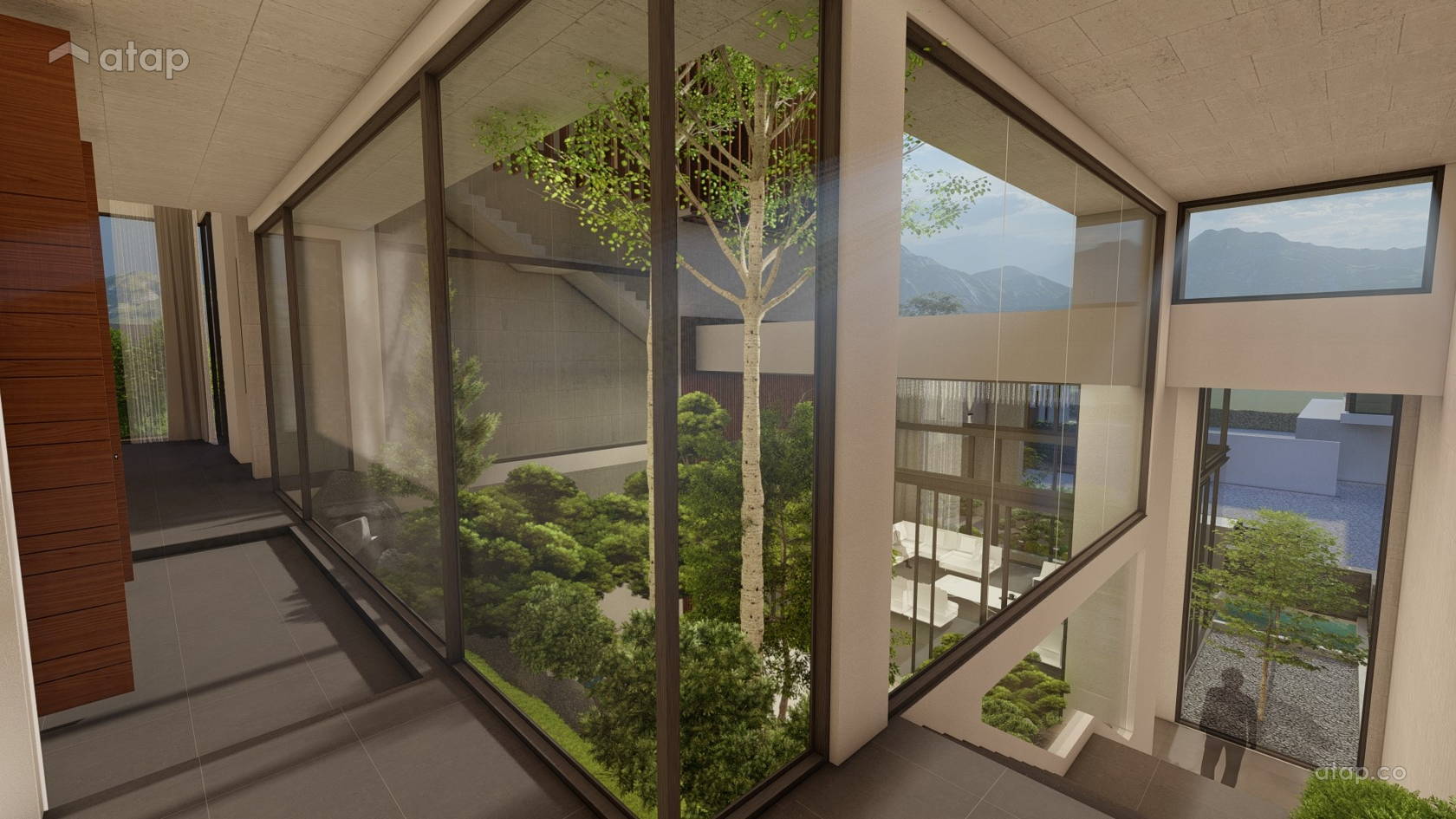 Minimalistic Modern Foyer Garden bungalow design ideas & photos ...