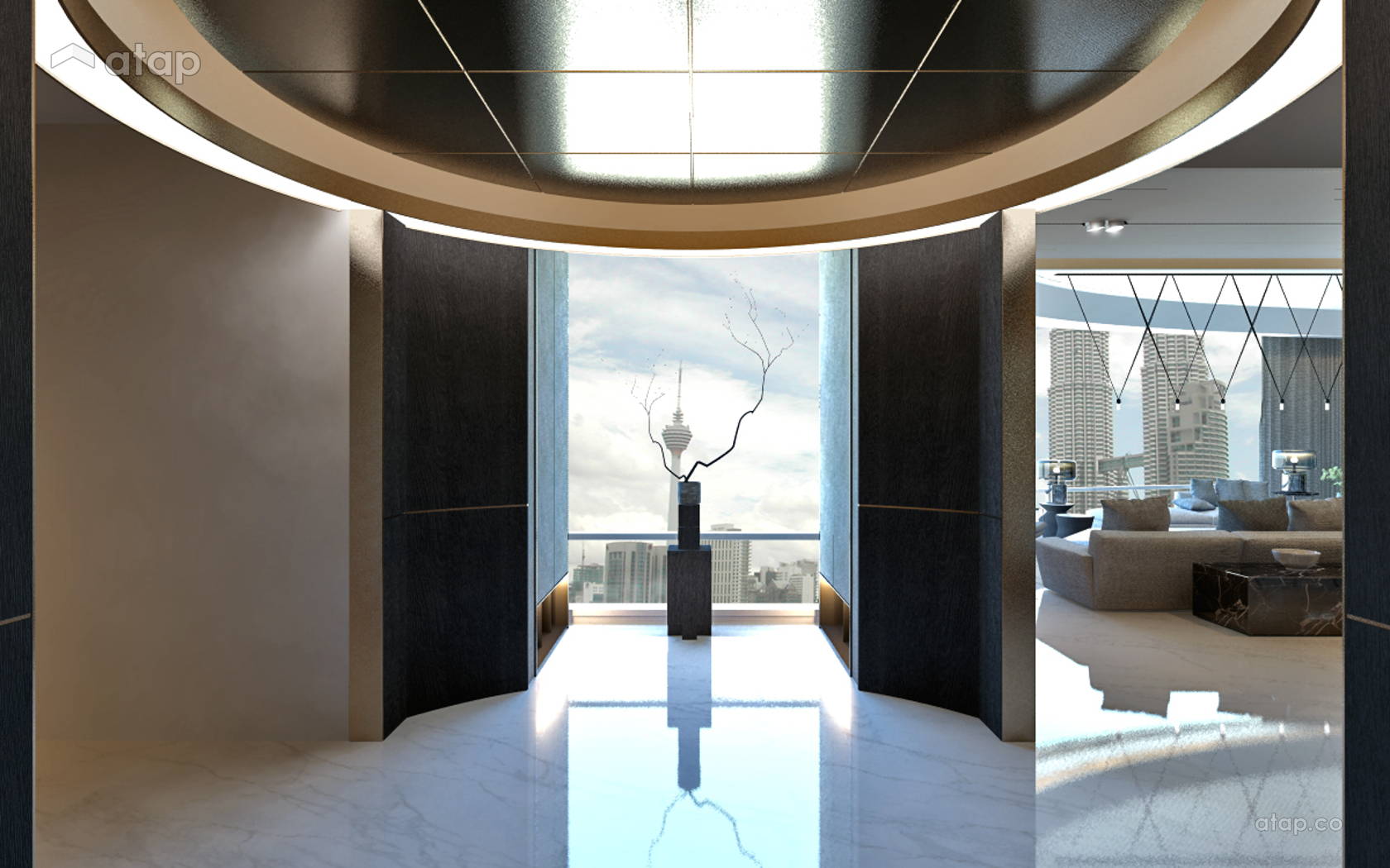 Contemporary Modern Foyer condominium design ideas & photos Malaysia ...